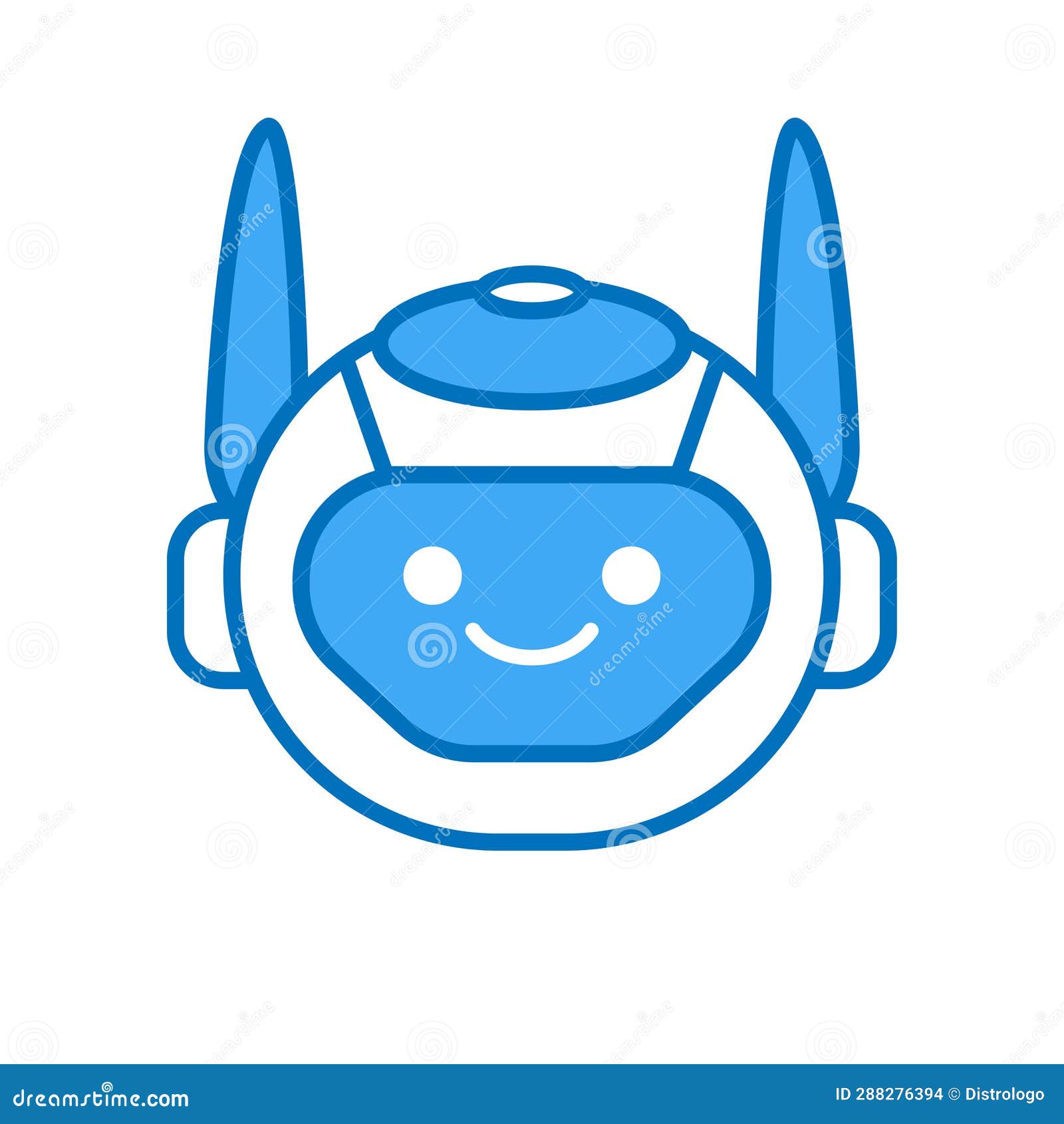 Robot Head Avatar Vector Design. Cartoon Robot Head Icon Stock Vector - Illustration of ...