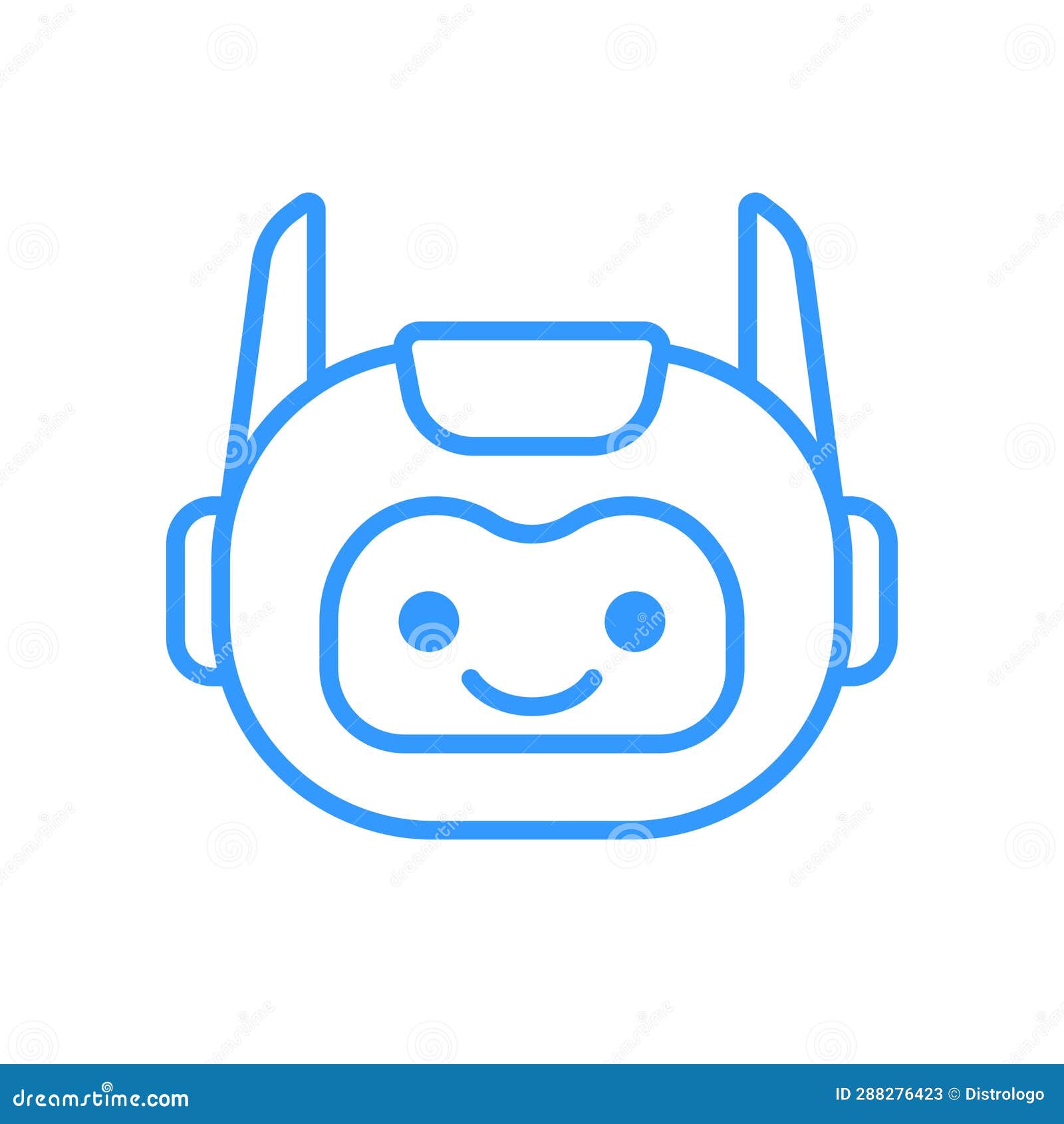 Robot Head Avatar Vector Design. Cartoon Robot Head Icon Stock Vector ...