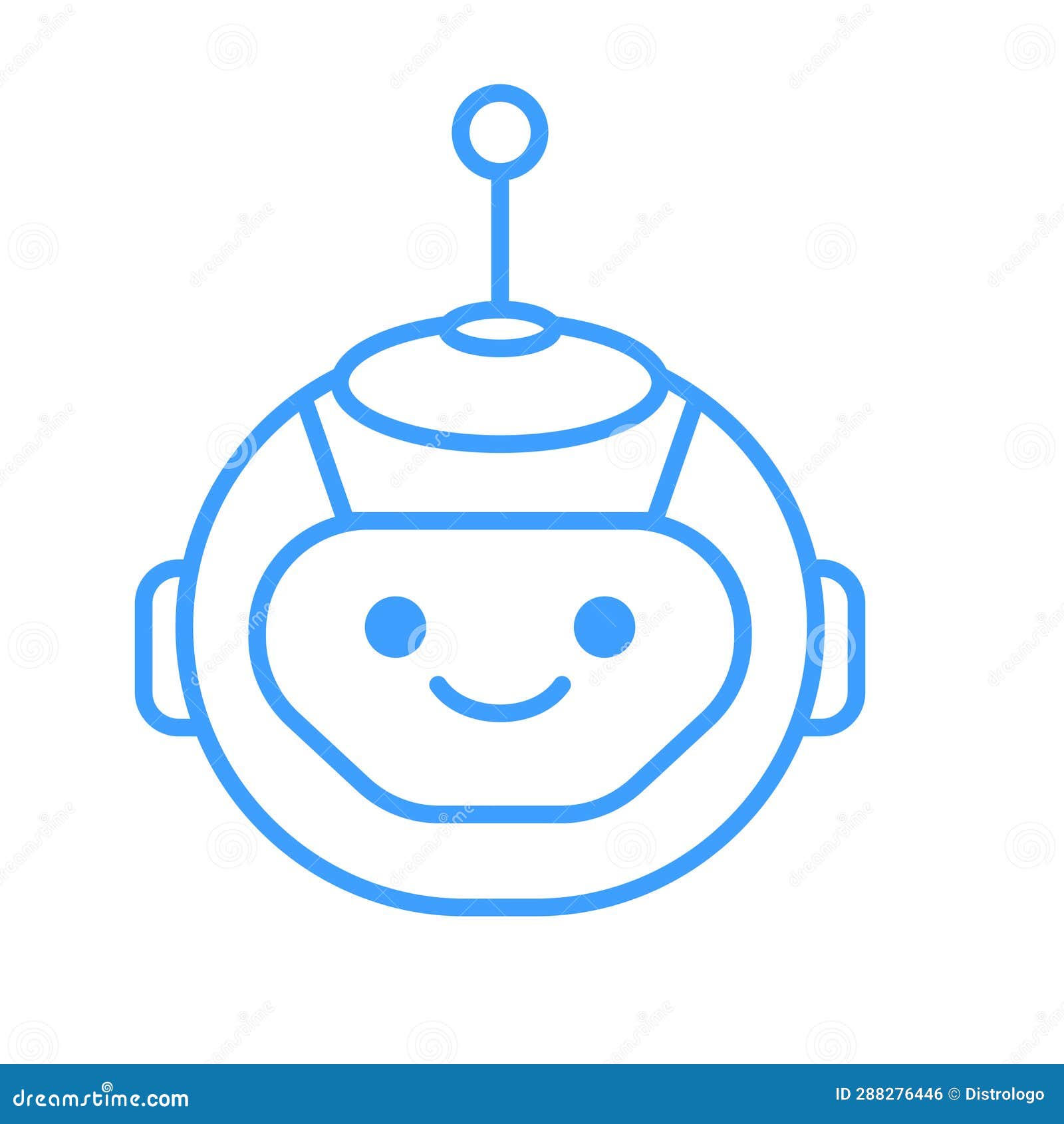 Robot Head Avatar Vector Design. Cartoon Robot Head Icon Stock Vector - Illustration of smart ...