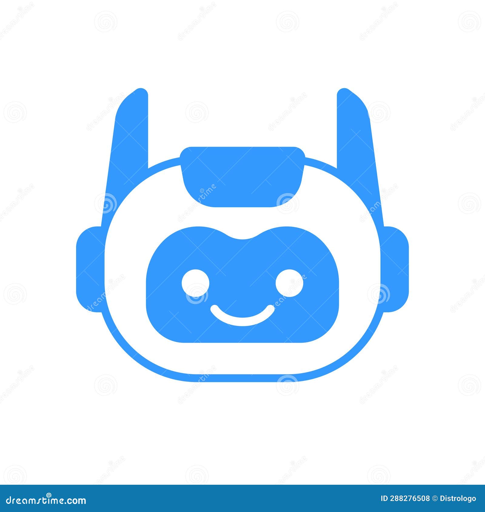 Robot Head Avatar Vector Design. Cartoon Robot Head Icon Stock Vector ...