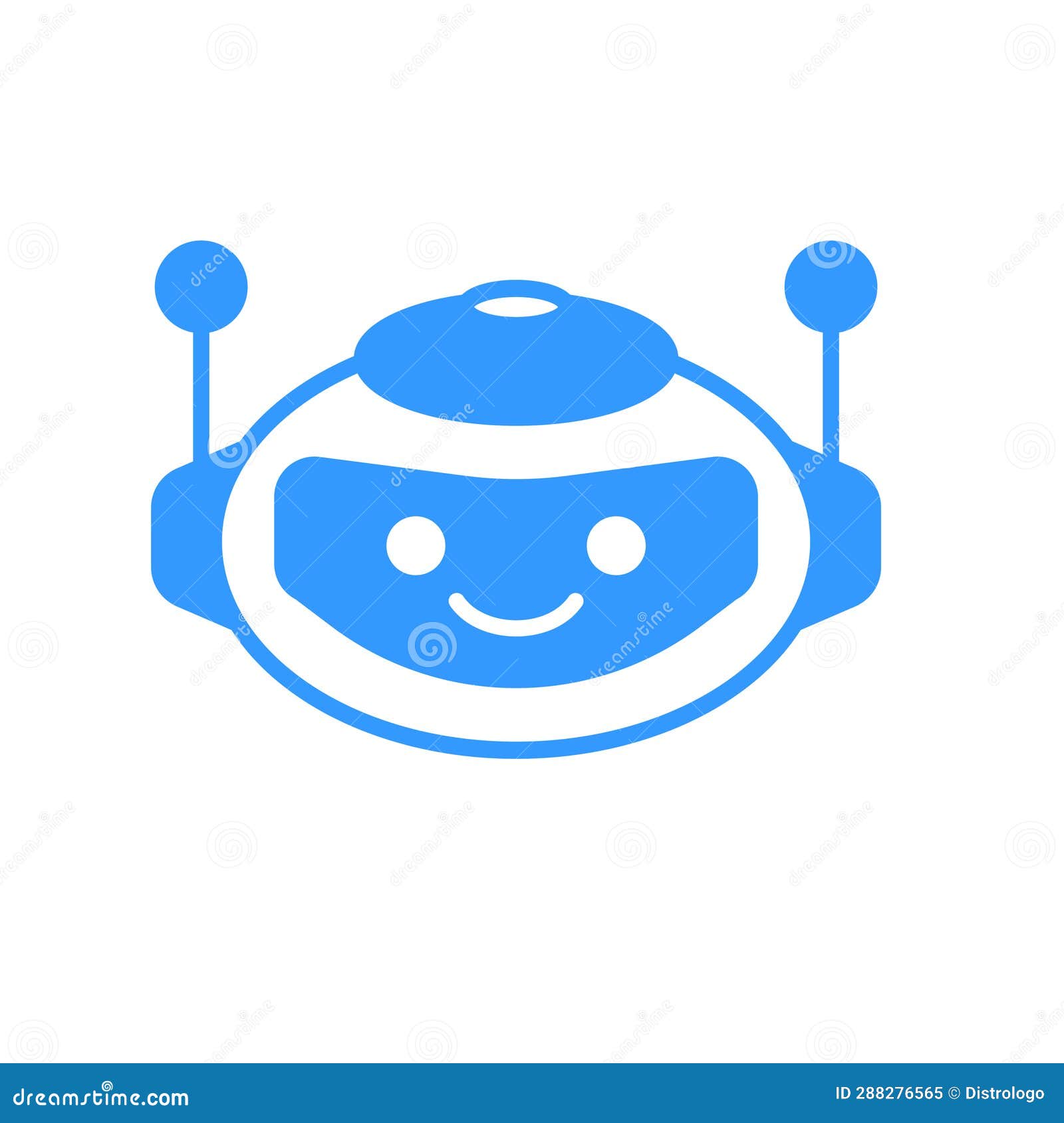 Robot Head Avatar Vector Design. Cartoon Robot Head Icon Stock Vector - Illustration of head ...