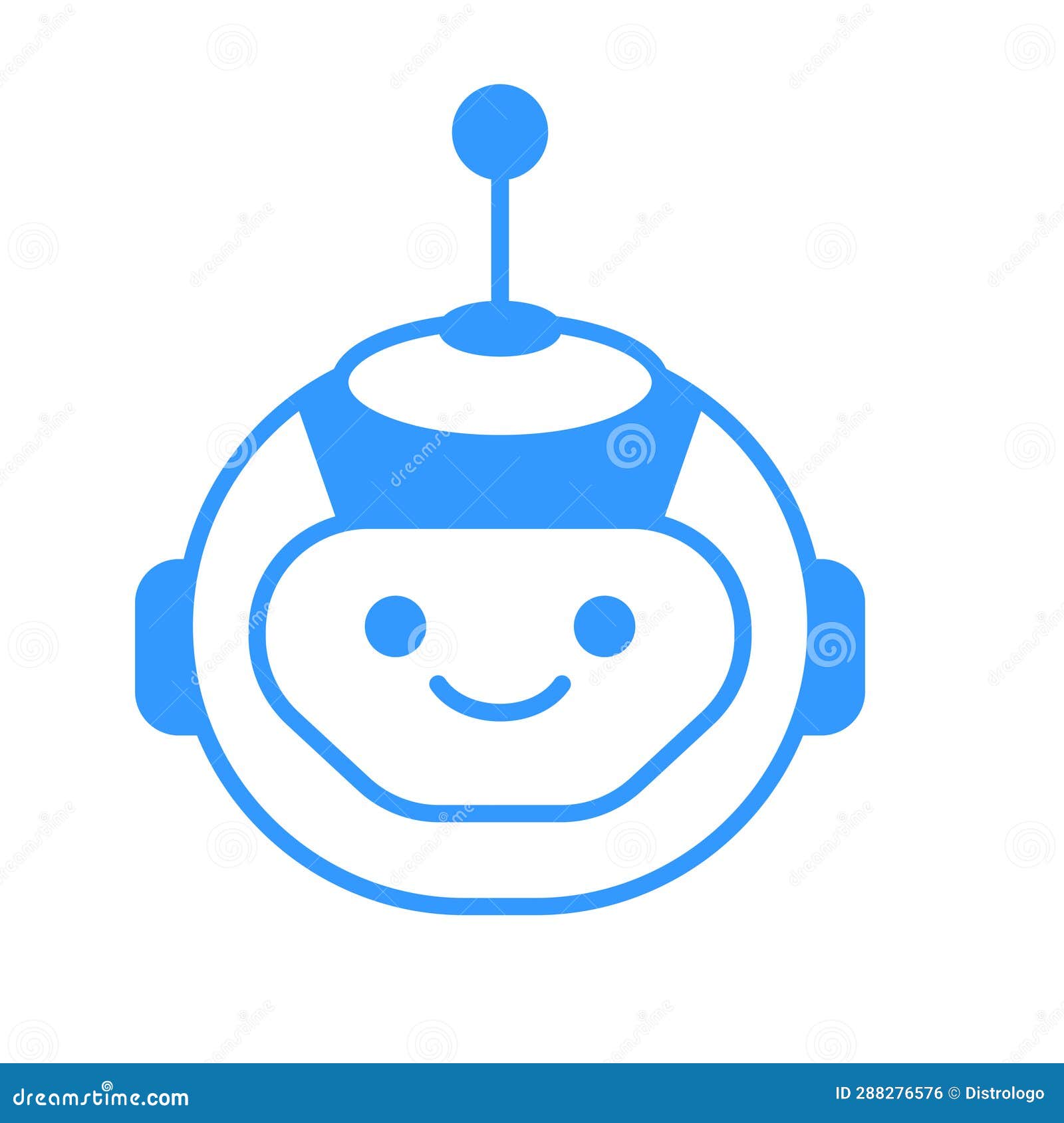 Robot Head Avatar Vector Design. Cartoon Robot Head Icon Stock Vector ...