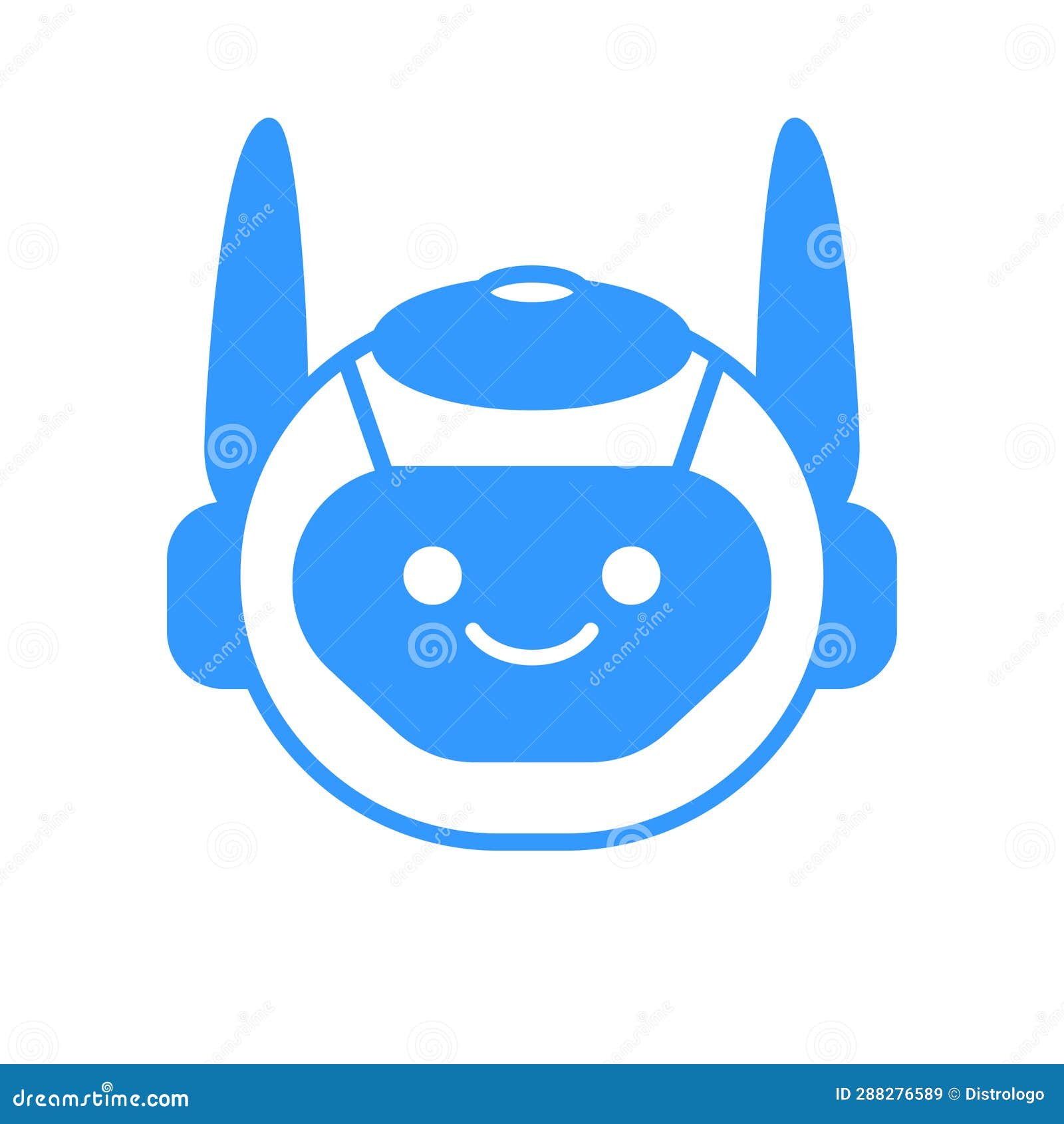 Robot Head Avatar Vector Design. Cartoon Robot Head Icon Stock Vector ...