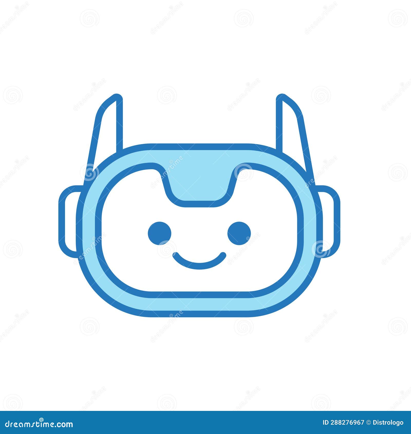 Robot Head Avatar Vector Design. Cartoon Robot Head Icon Stock Vector - Illustration of ...