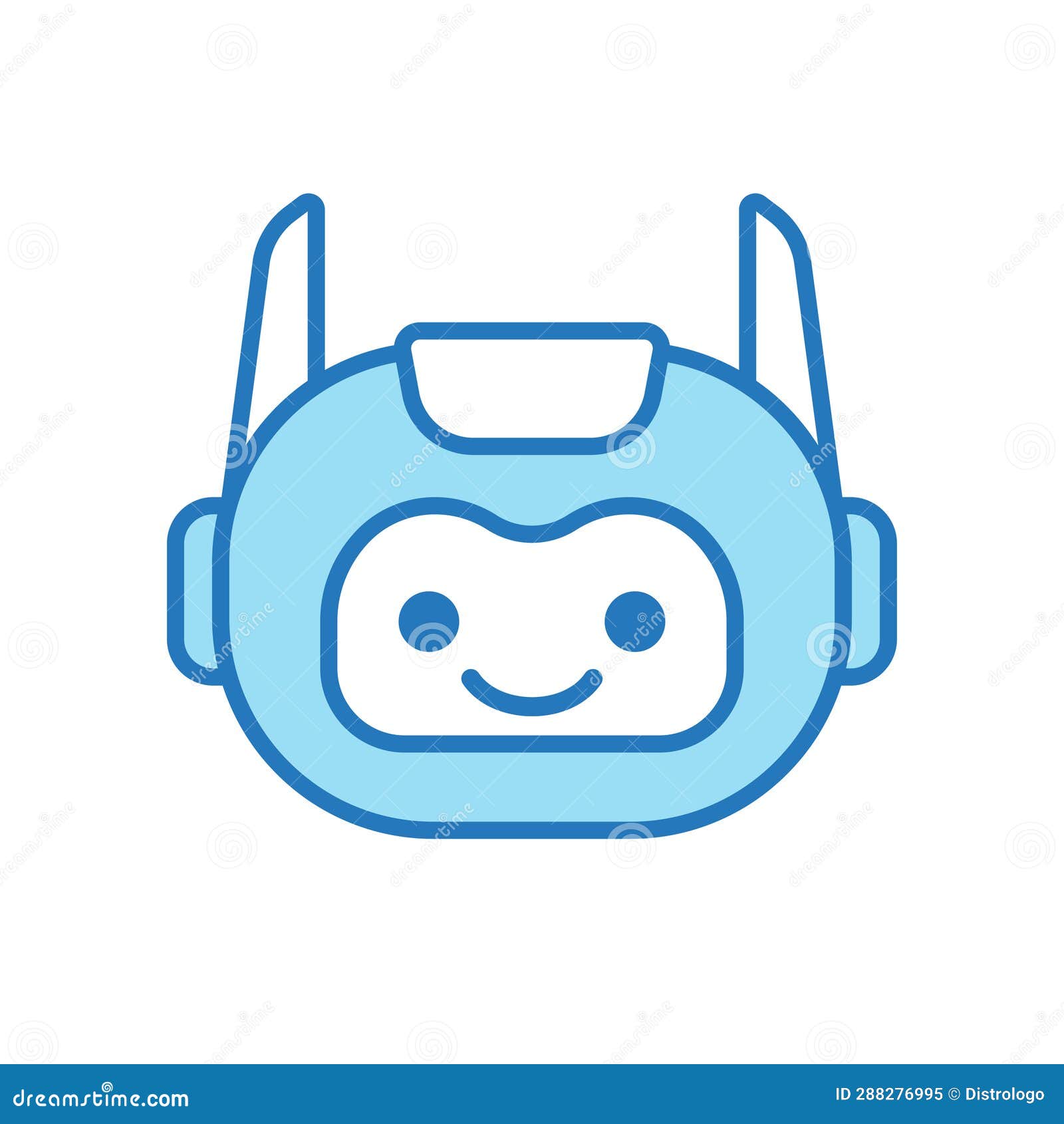 Robot Head Avatar Vector Design. Cartoon Robot Head Icon Stock Vector ...