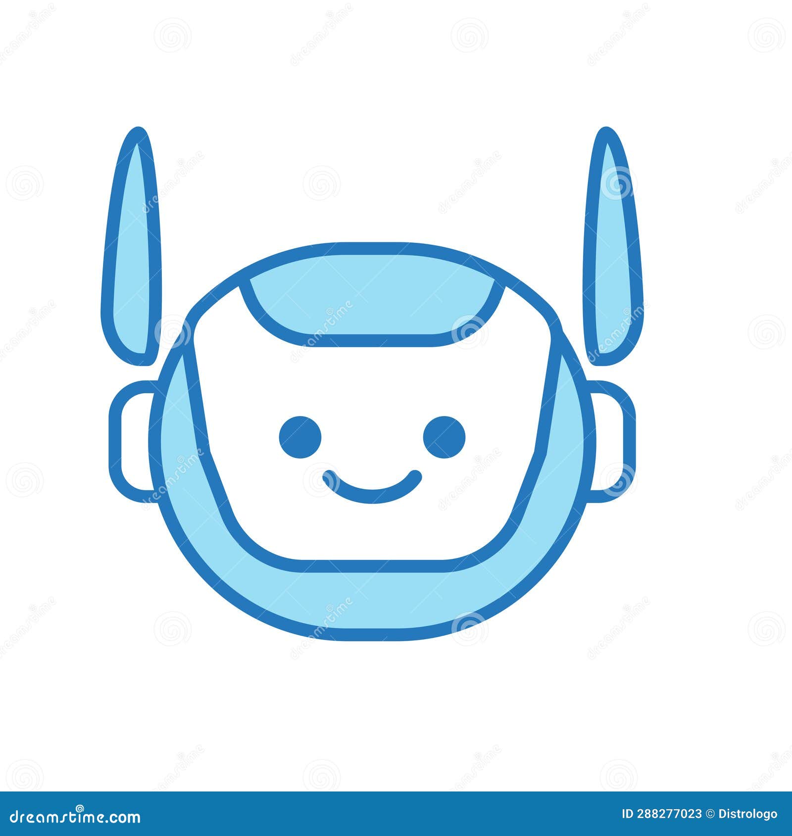 Robot Head Avatar Vector Design. Cartoon Robot Head Icon Stock Vector ...