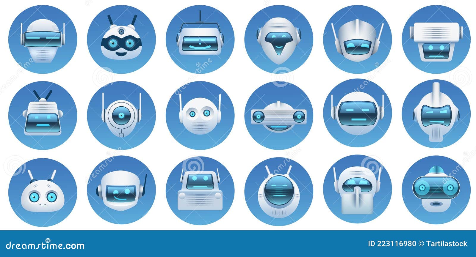 Robot Head Avatars. Cartoon Virtual Assistant, Chat Bot Faces, Robots ... Robot Head Avatars. Cartoon Virtual Assistant, Chat Bot Faces, Robots ...