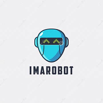 Robot Head Logo Icon Vector Template Stock Vector - Illustration of ...