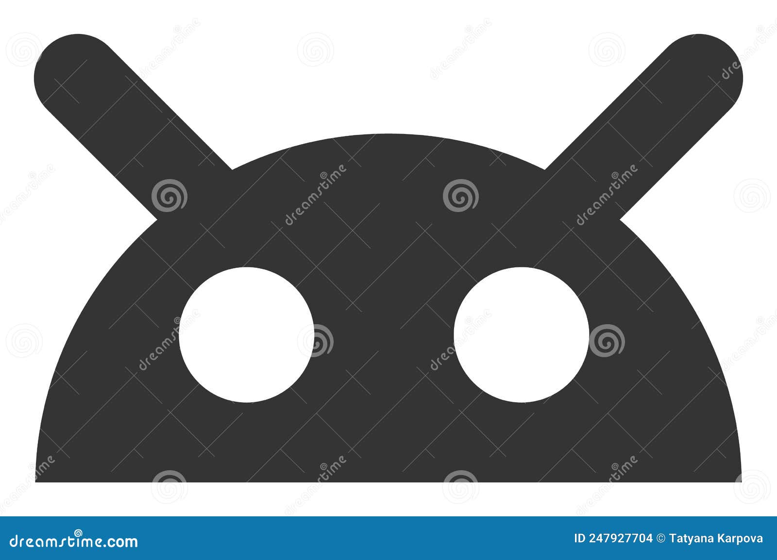 Robot Head Vector Icon Flat Illustration Stock Vector - Illustration of ...