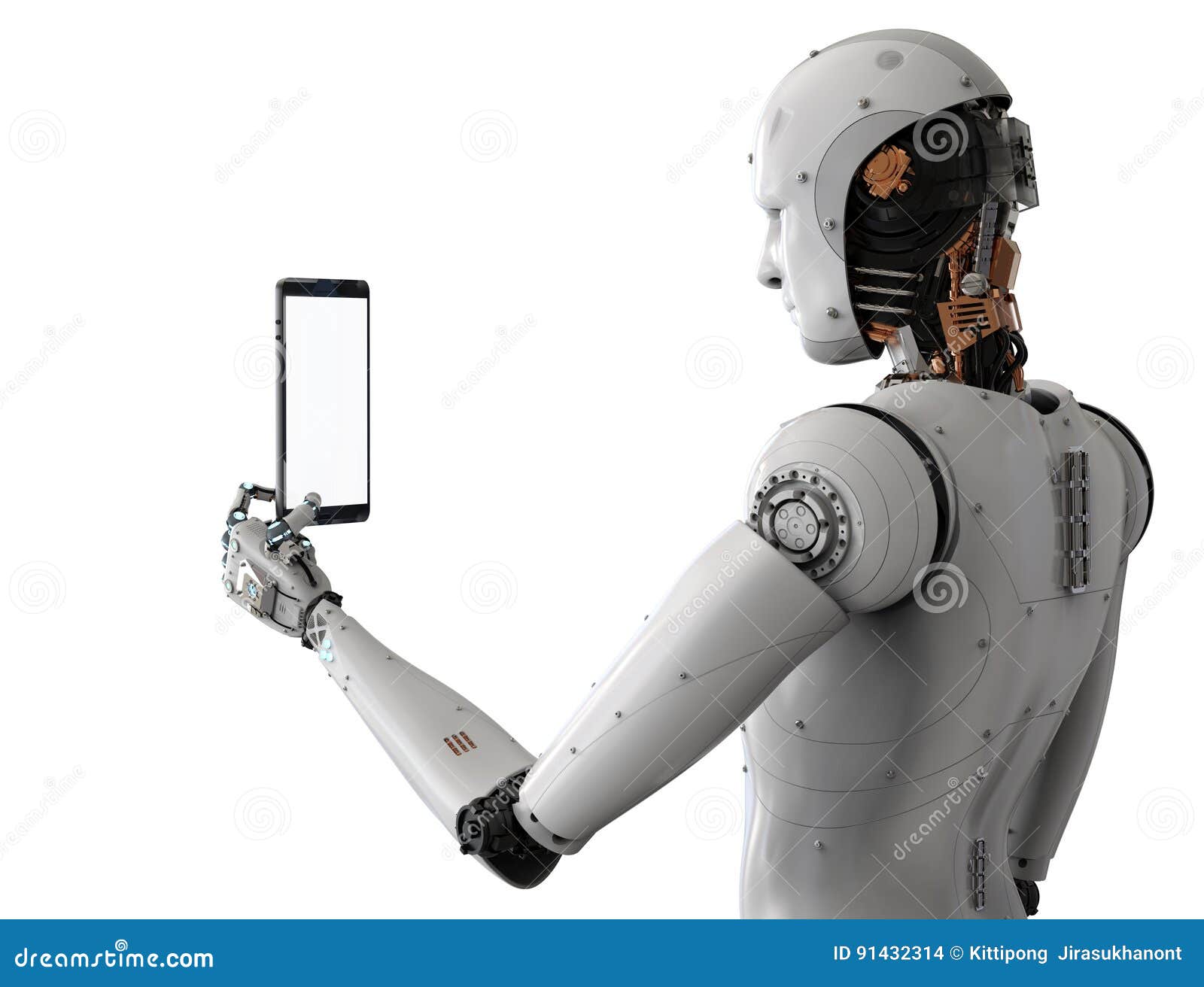 Robot Arm Holding Vial With DNA Robotic Laboratory Robot Technology ...