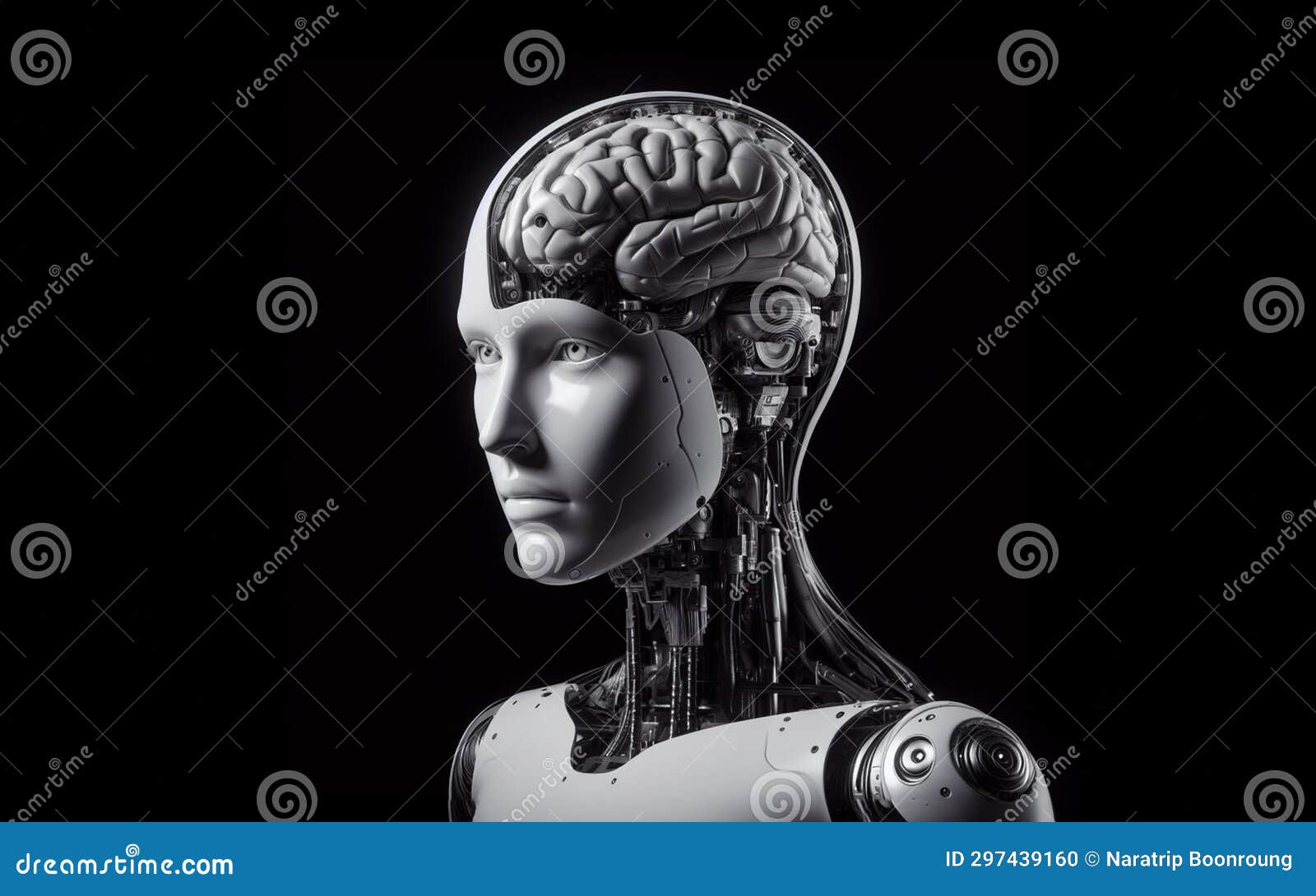 A Robot with a Human Brain the Combination of People and AI Artificial ...