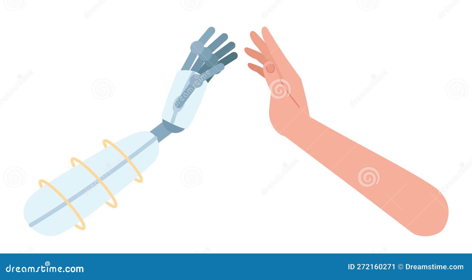 Two Men Clapping Each Other At Sunset. Concept Of National High Five ...