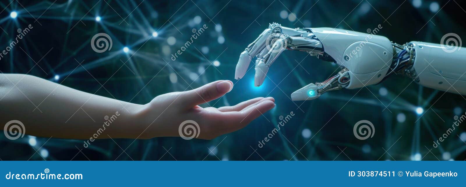 Robot and Human Reaching into Each Other Like an Interconnected Screen ...