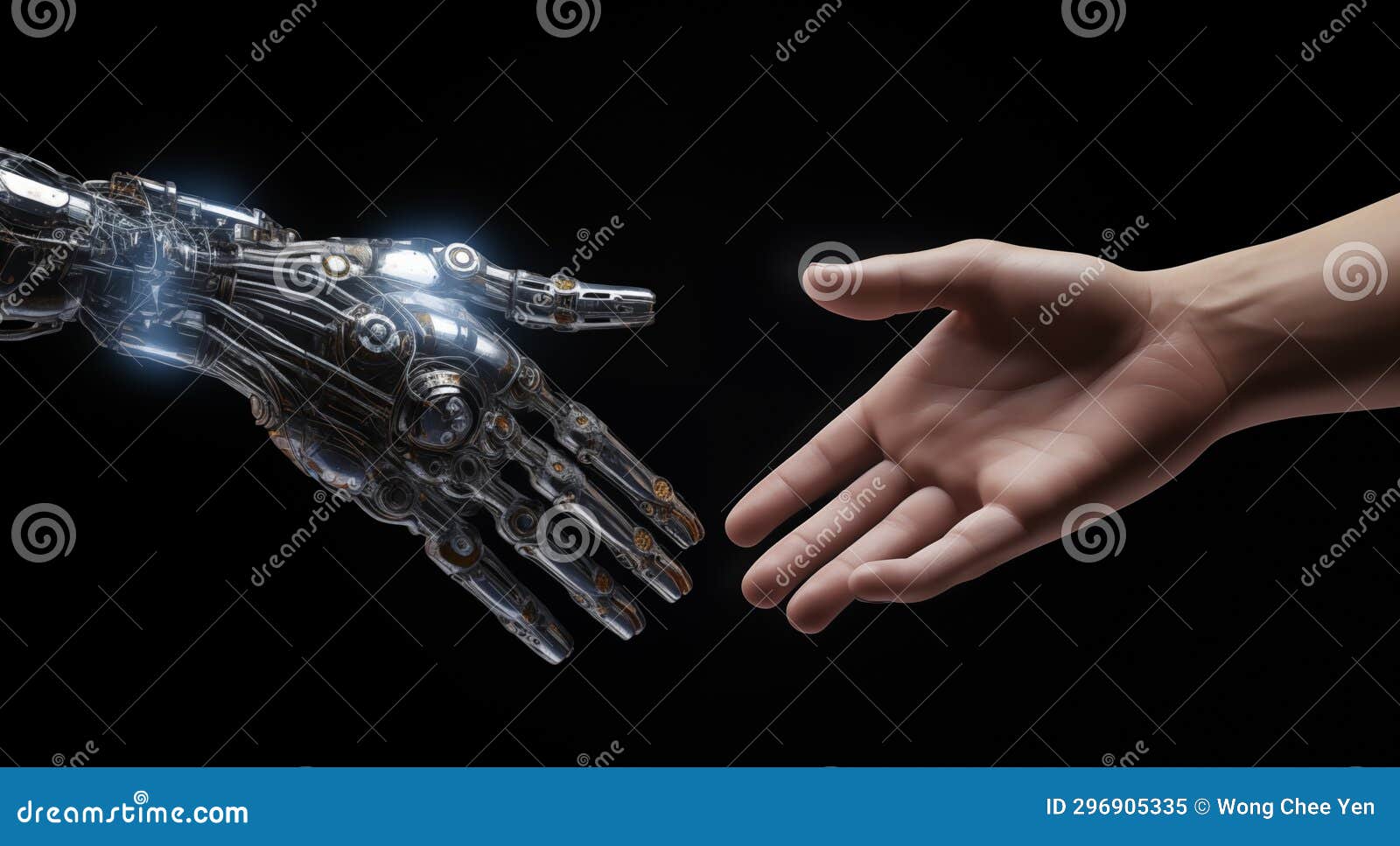 Robot Arm - Let's Shake Hands Stock Photo | CartoonDealer.com #7201674
