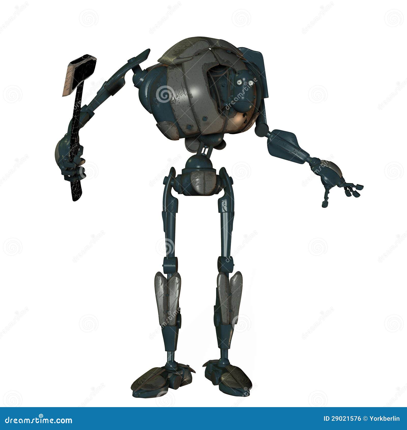 Robot humano viejo stock de ilustración. Ilustración de futuro - 29021576