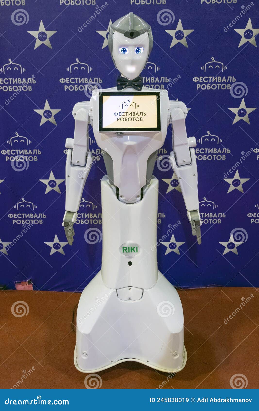 Robot Humanoid at Exhibition. Servant Robot Concept Editorial Stock ...