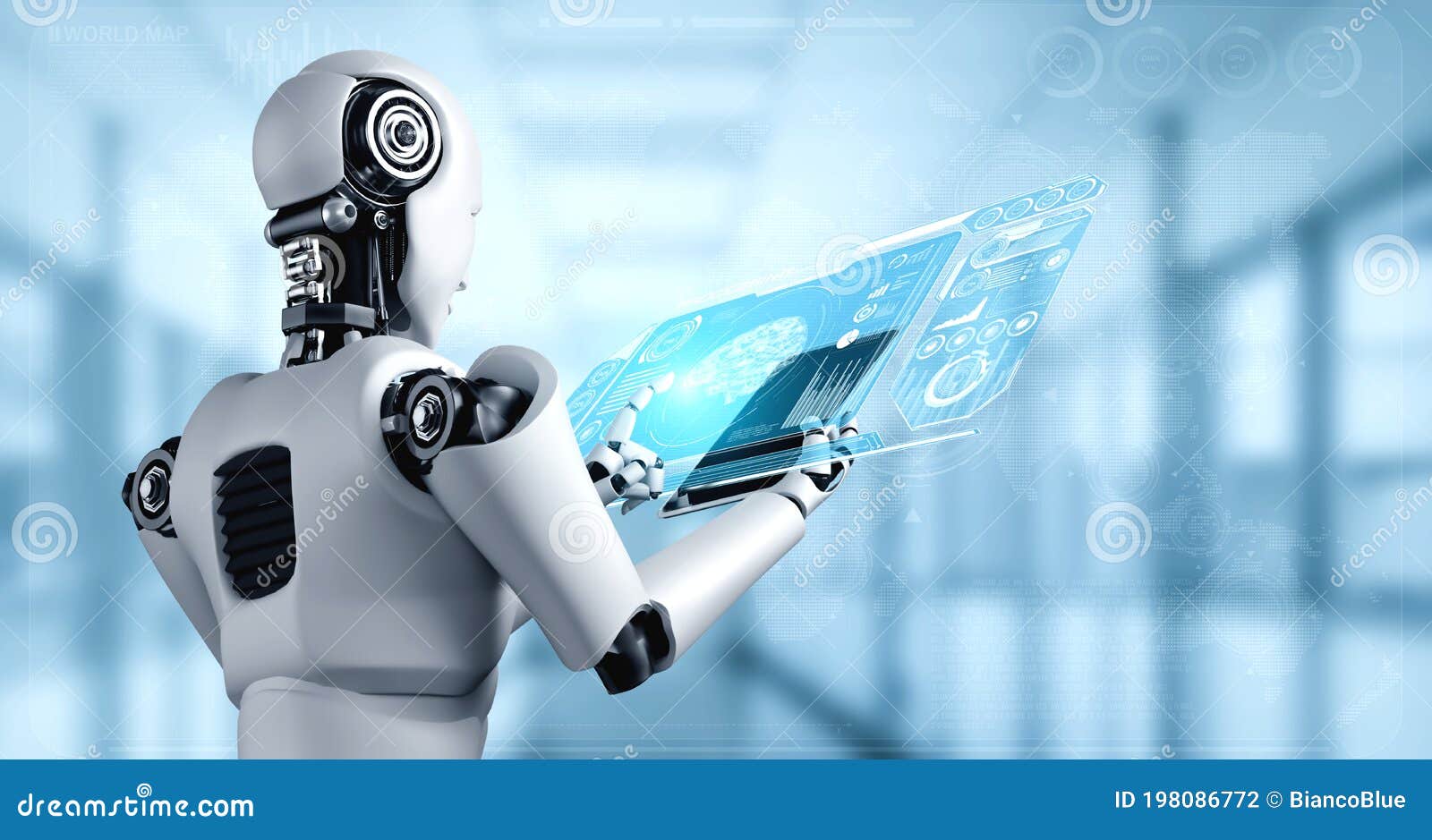 Robot Humanoid Using Tablet Computer for Big Data Analytic Stock ...