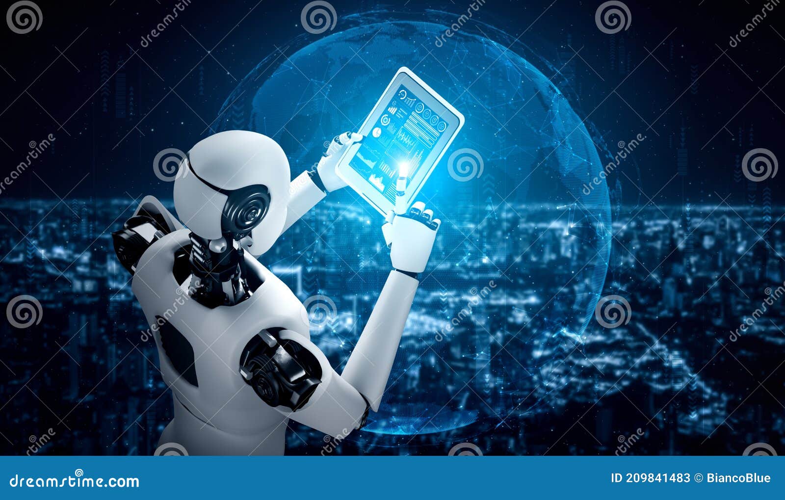 Robot Humanoid Using Tablet Computer for Global Network Connection ...