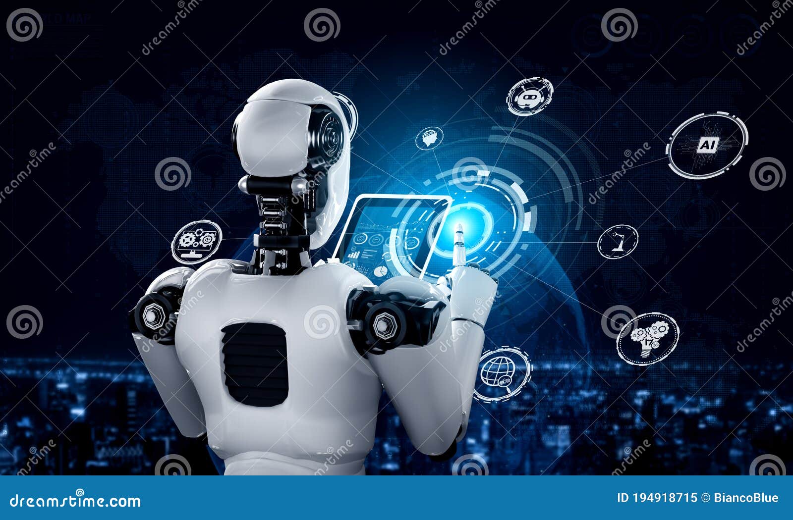 Robot Humanoid Using Tablet Computer for Global Network Connection ...
