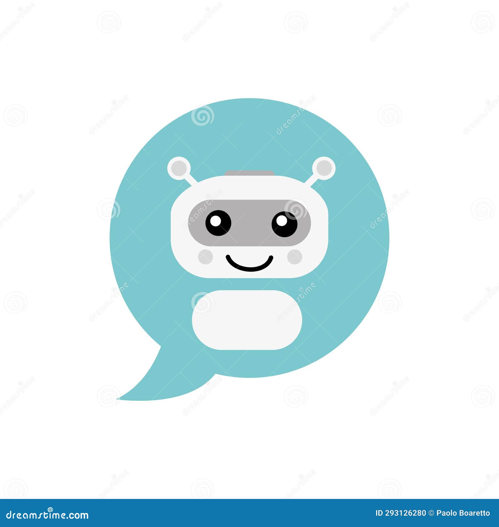 Robot Icon. Chat Bot Sign for Support Service Concept Stock ...