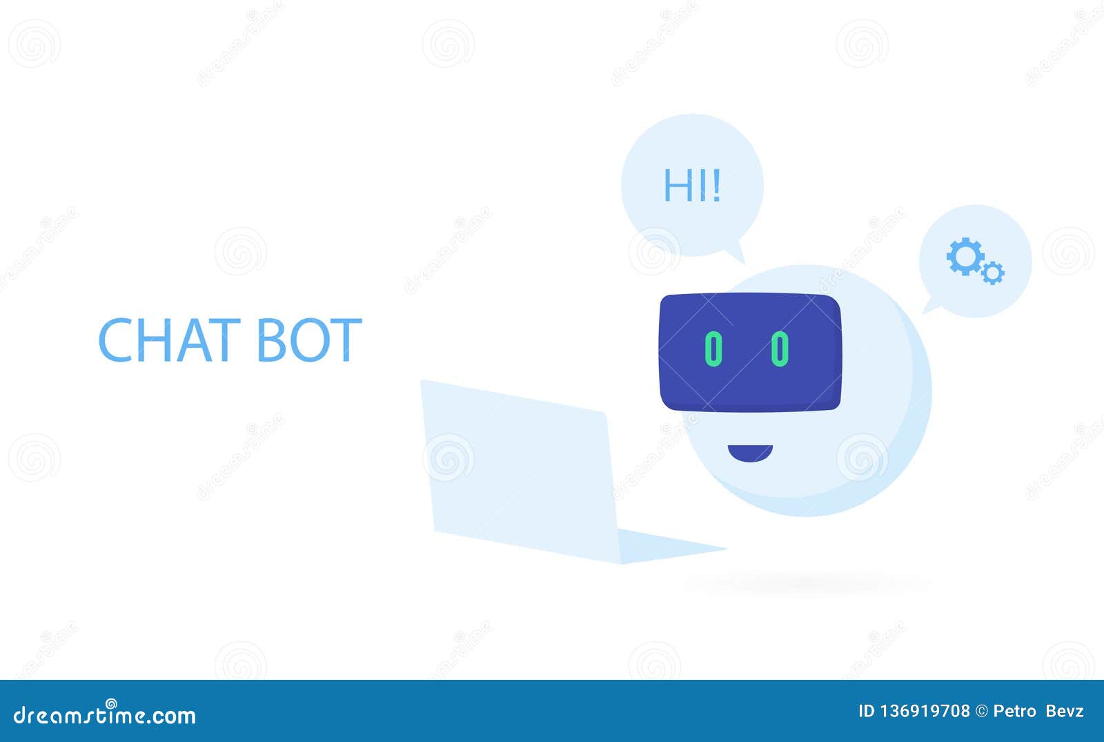 Robot Icon. Chat Bot Sign for Support Service Stock Vector ...