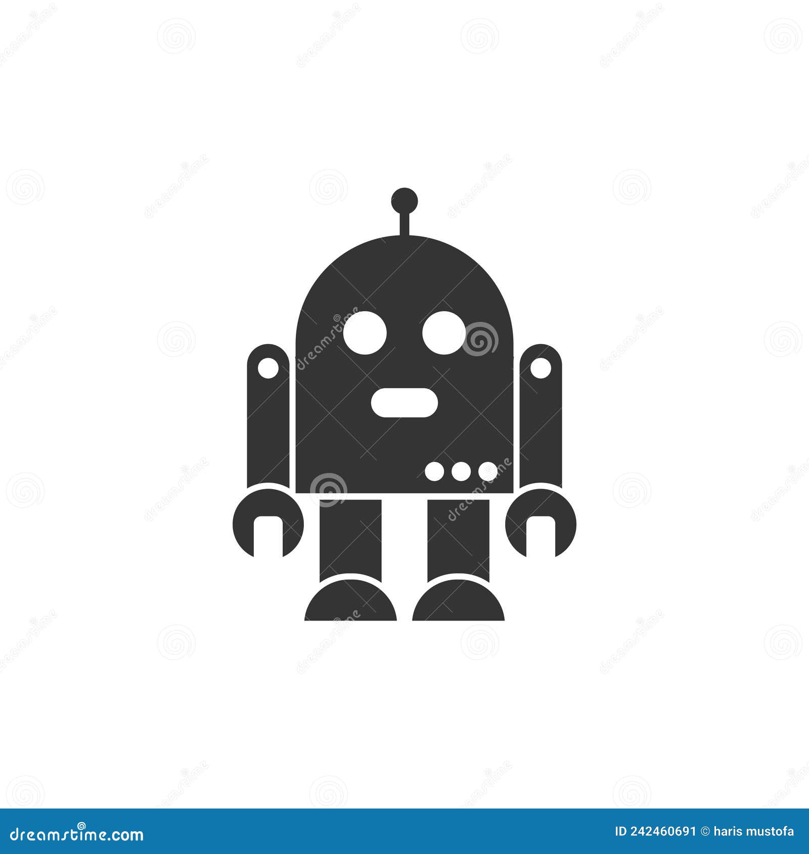 Robot Icon Design Template Vector Isolated Illustration Stock ...