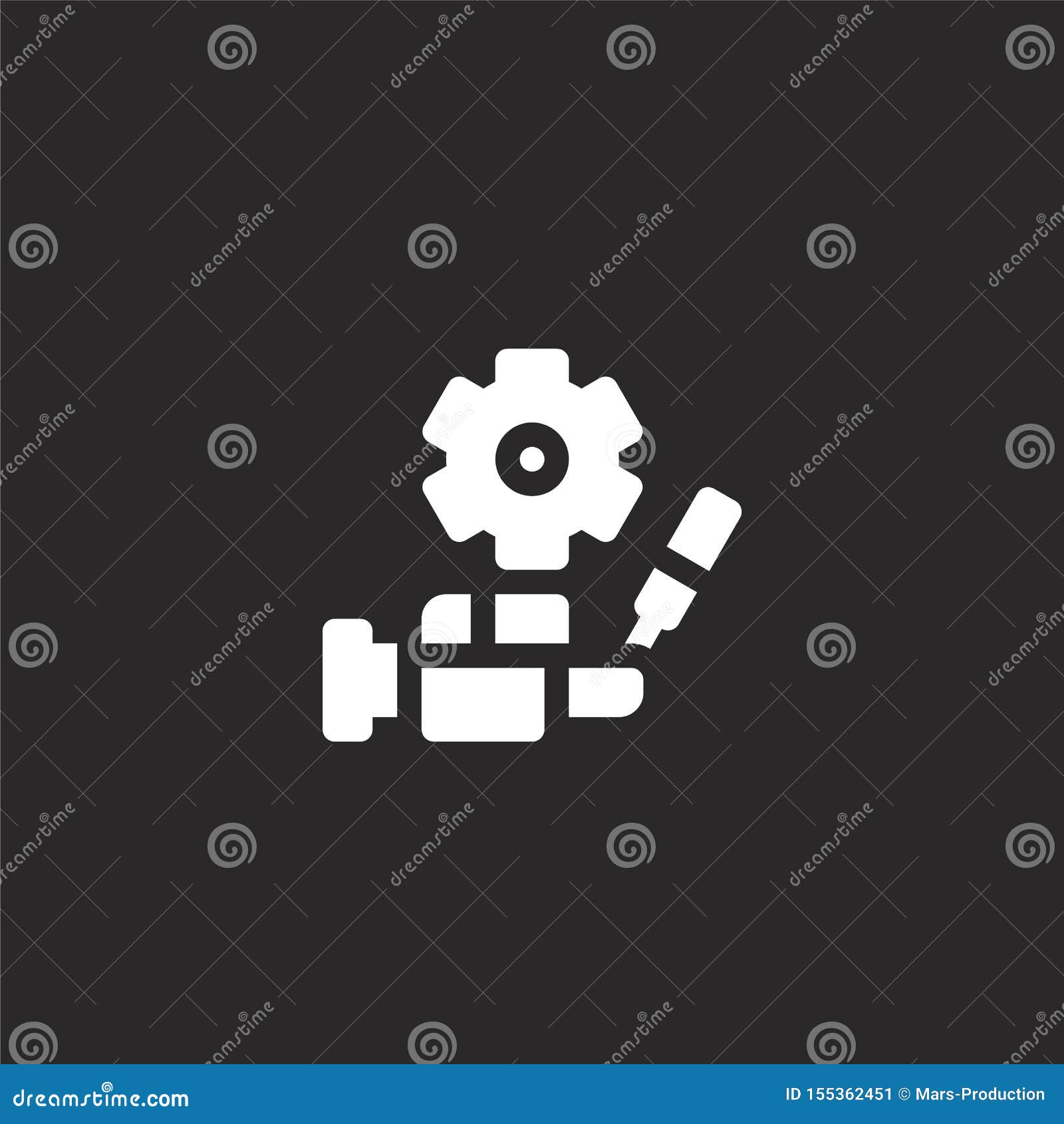 Robot Icon. Filled Robot Icon for Website Design and Mobile, App ...