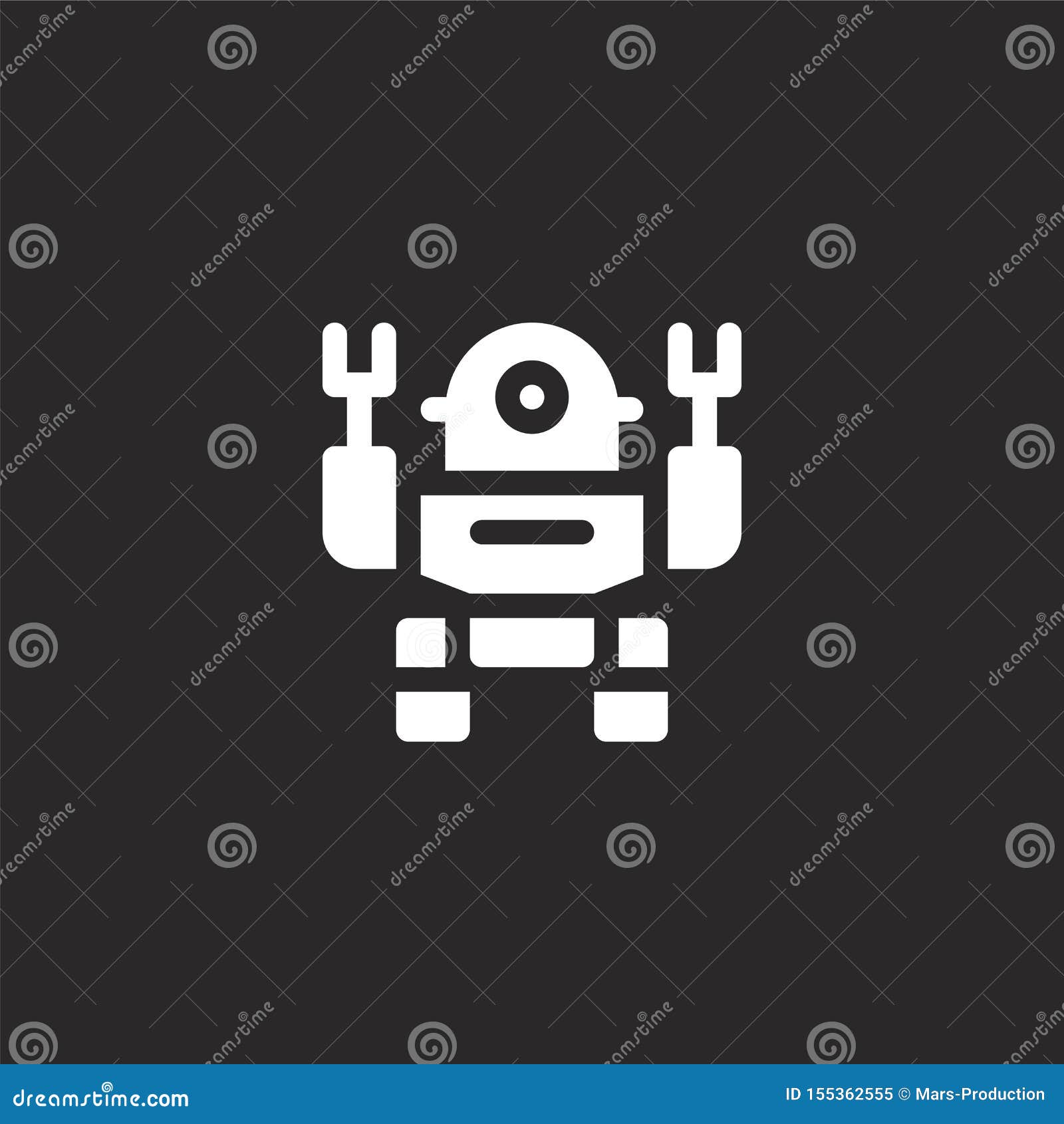 Robot Icon. Filled Robot Icon for Website Design and Mobile, App ...