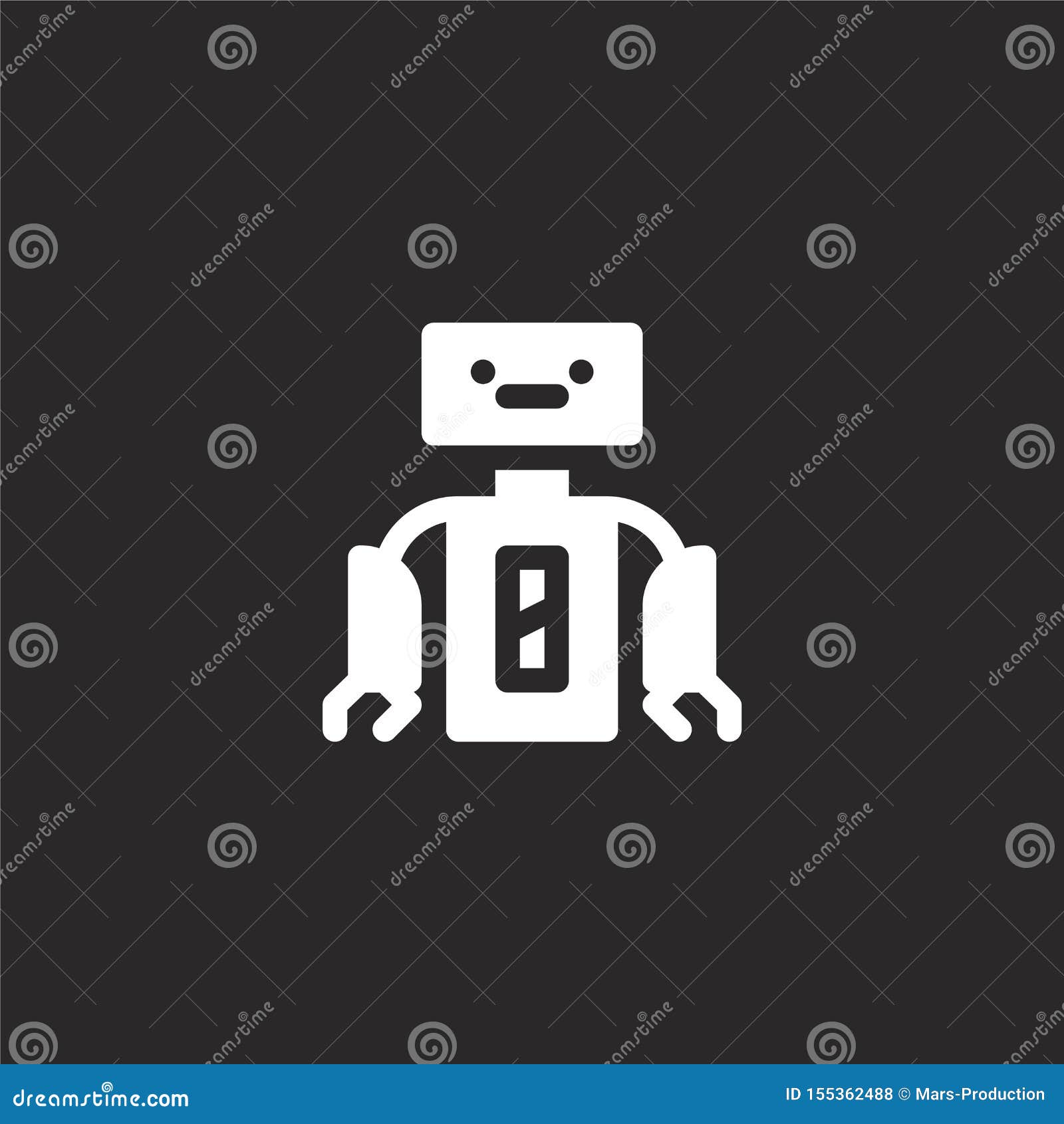 Robot Icon. Filled Robot Icon for Website Design and Mobile, App ...