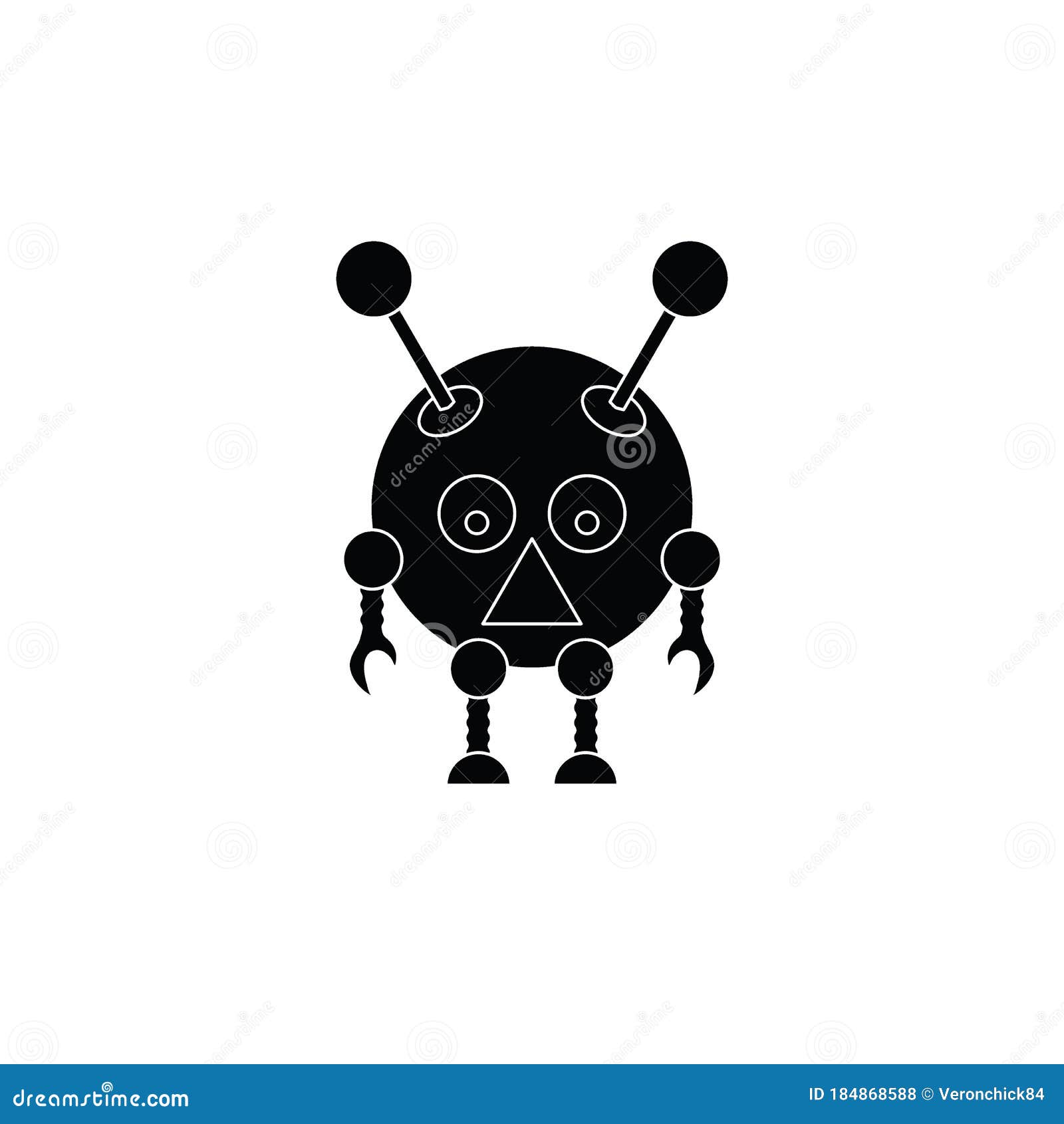 Robot Icon Support Bot Icon Online Support Heip Sign Stock Vector ...
