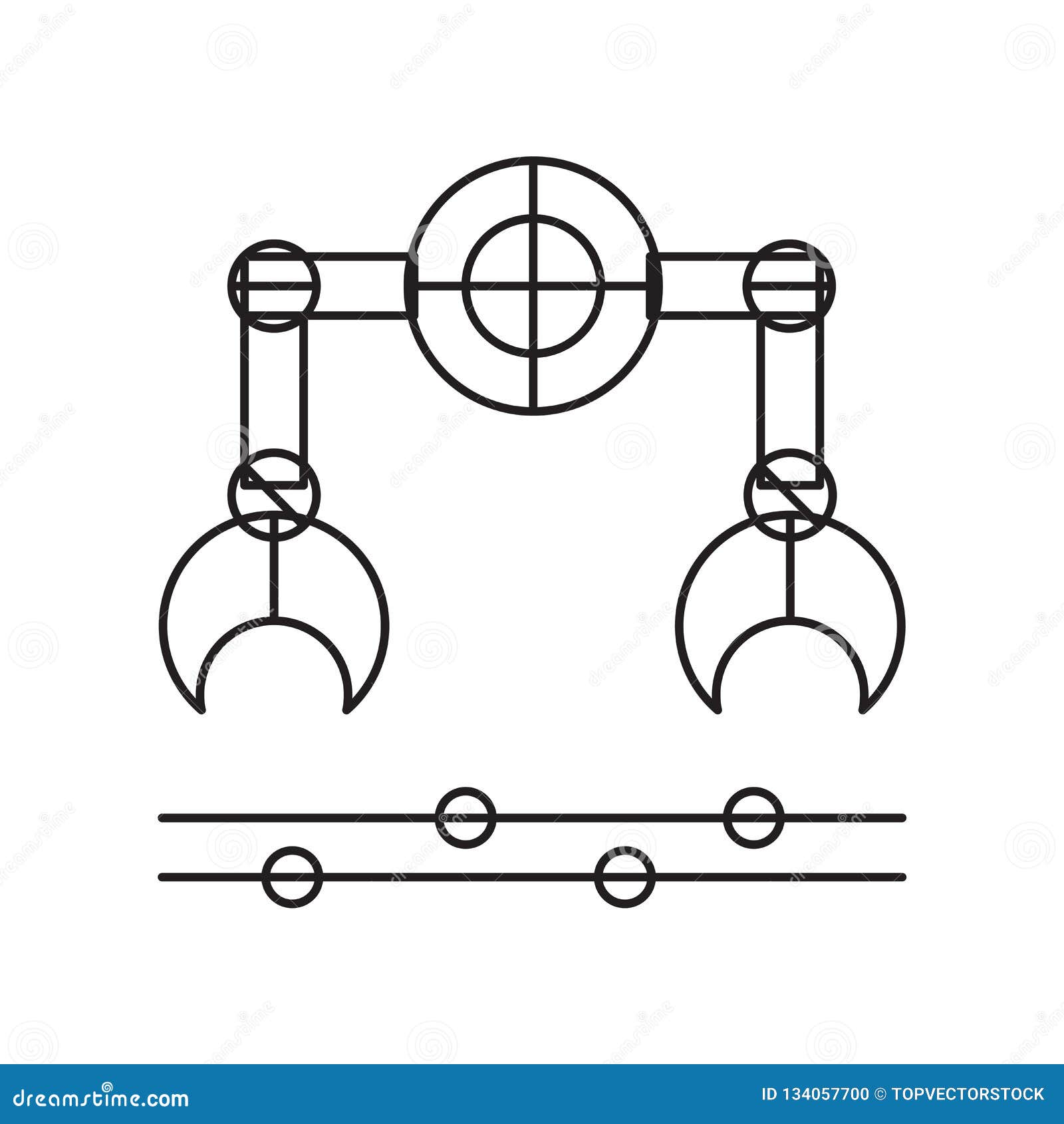 Robot Icon Vector Isolated on White Background, Robot Sign Stock Vector ...