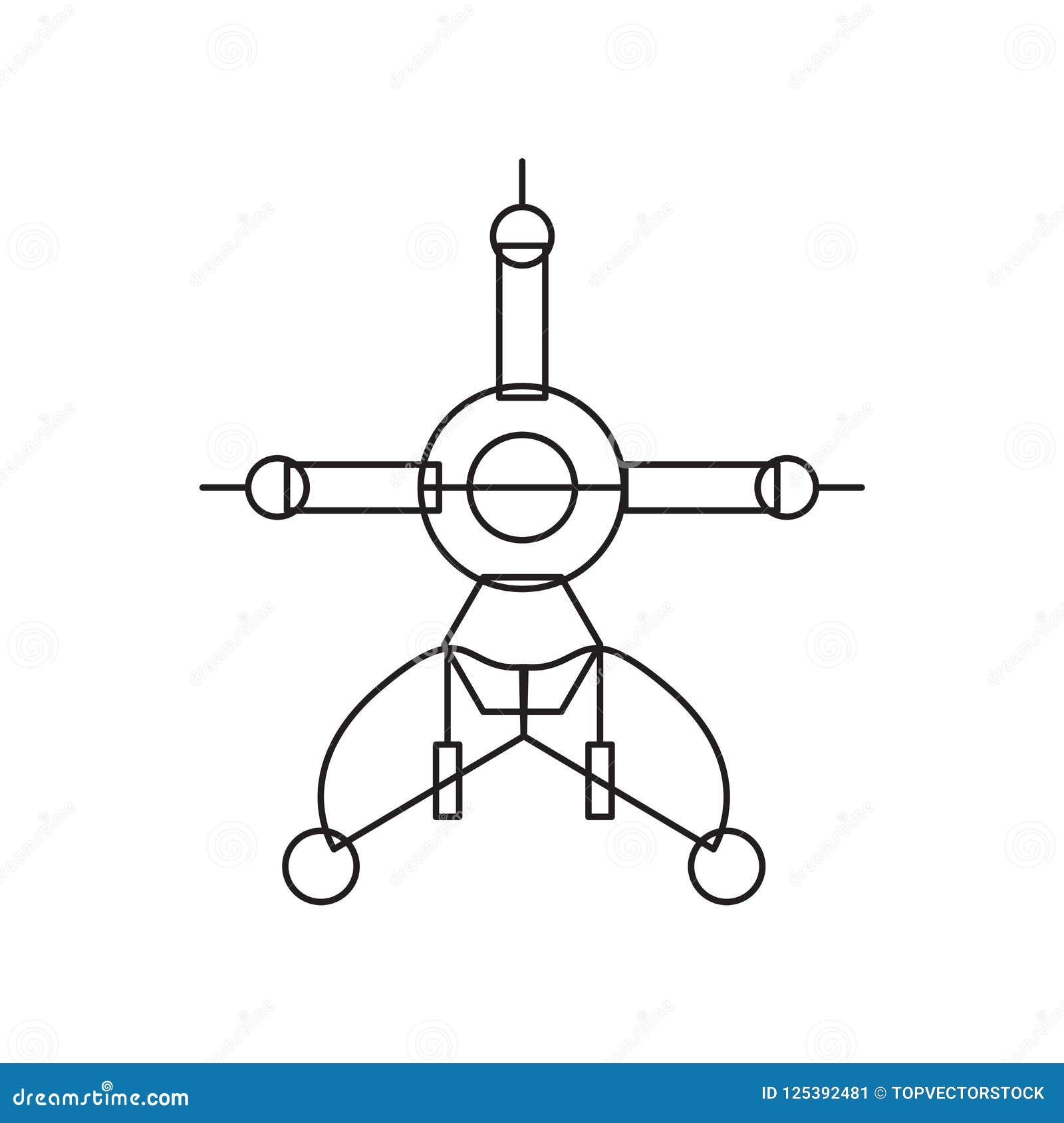 Robot Icon Vector Isolated on White Background, Robot Sign Stock Vector ...