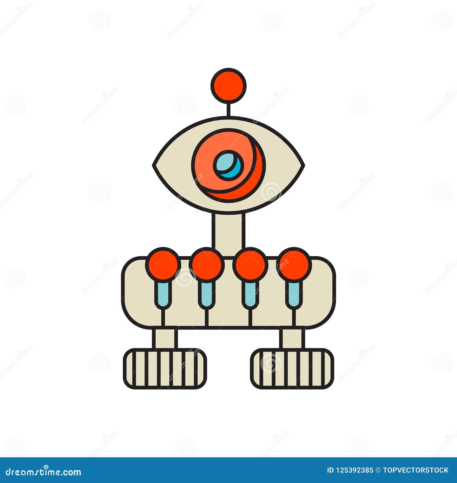 Robot Icon Vector Isolated on White Background, Robot Sign , Technology ...