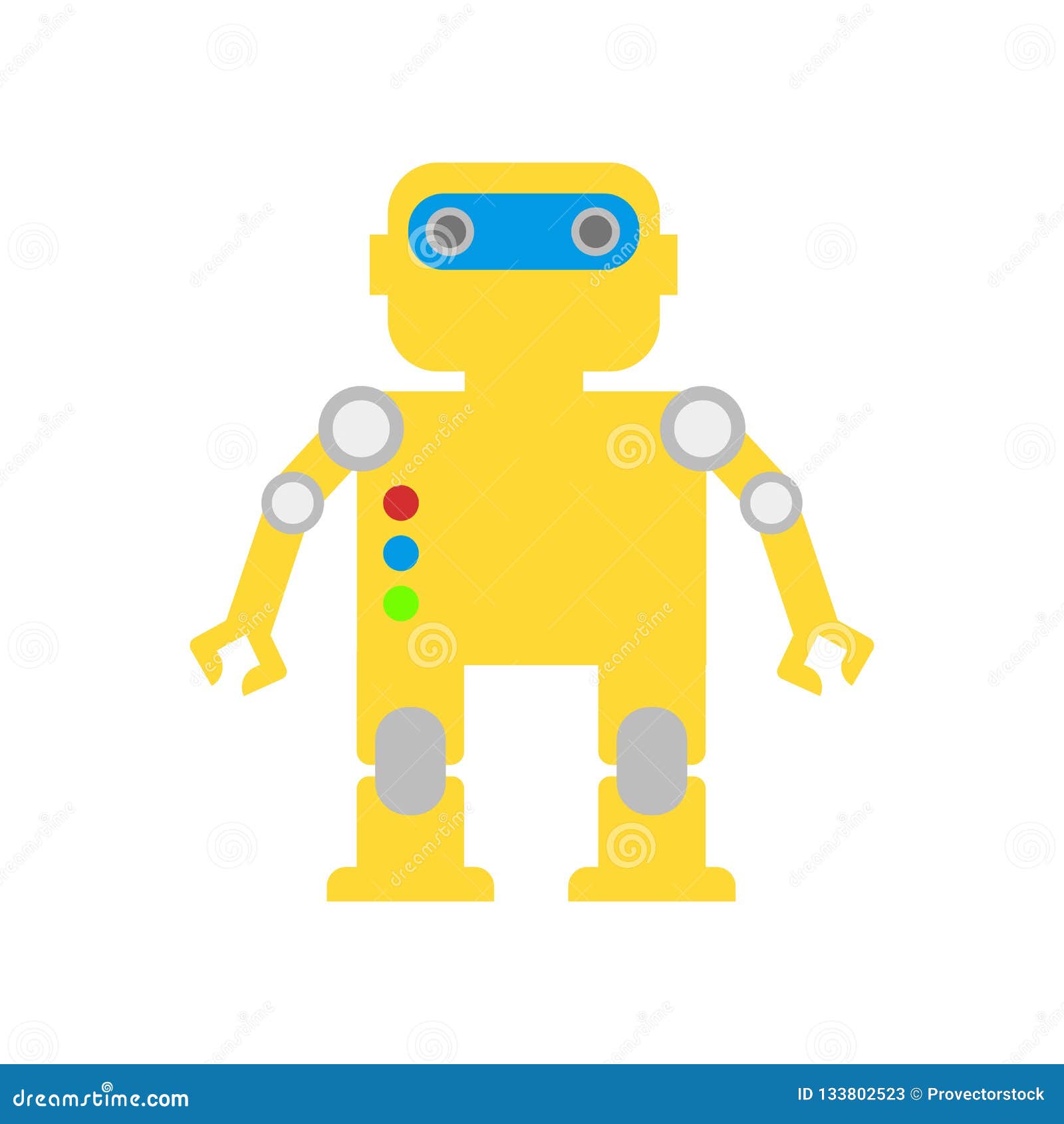 Robot Icon Vector Sign and Symbol Isolated on White Background Stock ...