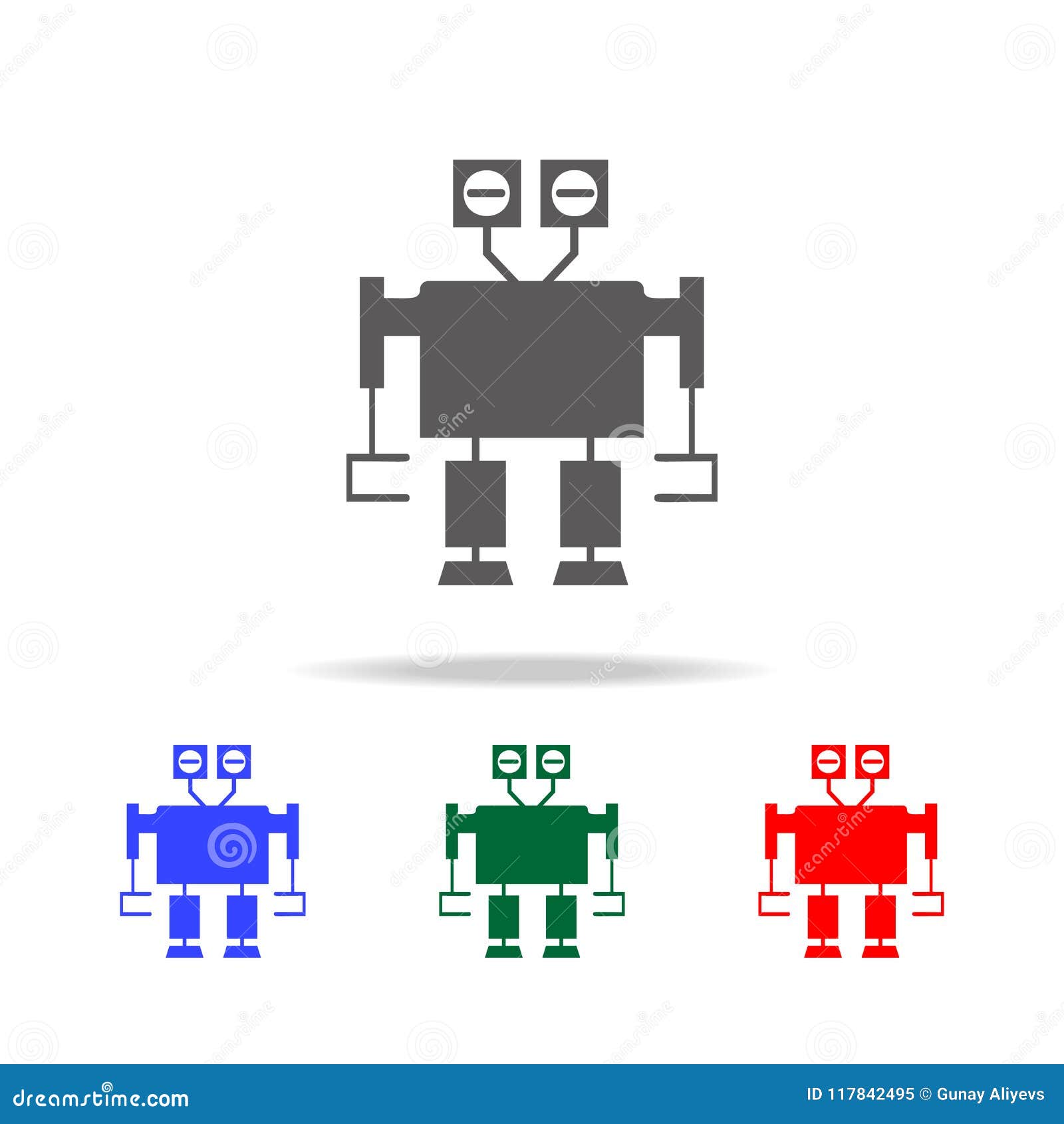 Robot Icons. Elements of Robots in Multi Colored Icons. Premium Quality ...