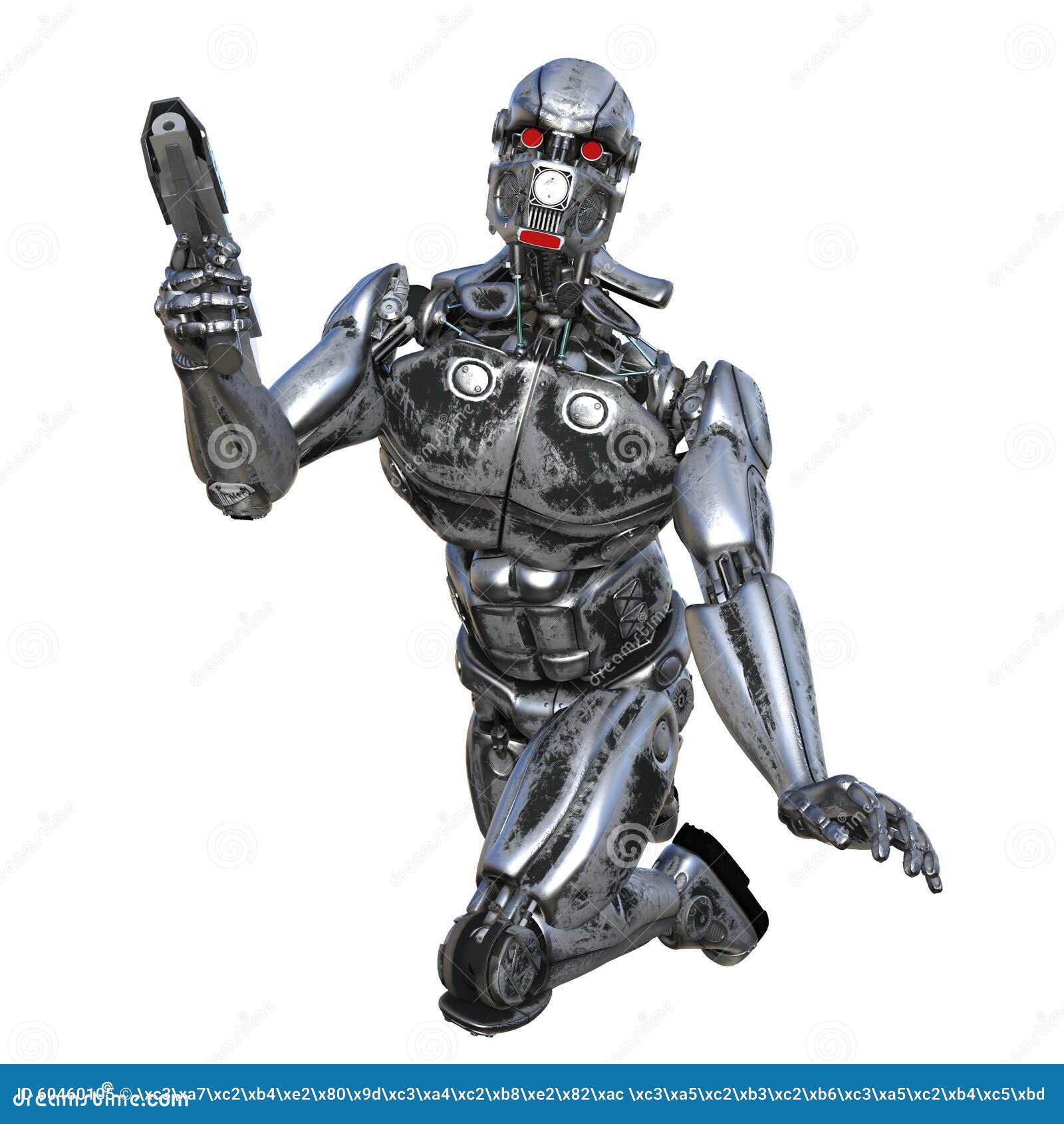 Robot stock illustration. Illustration of cyborg, body - 60460105