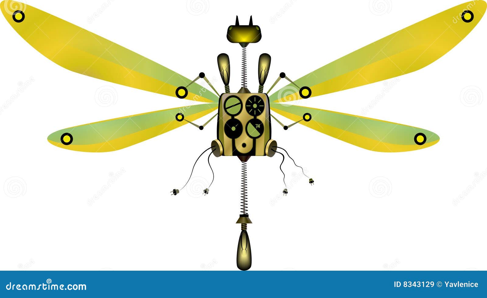 Robot insect stock vector. Illustration of industry, electric - 8343129