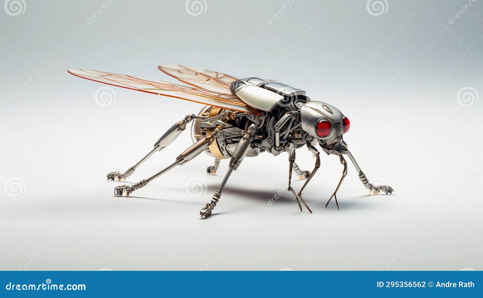 A Robot Insect. a Mosquito or Fly. Stock Illustration - Illustration of ...