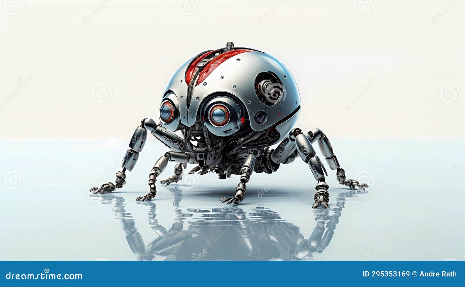 A robot insect, beetle. stock illustration. Illustration of eyes ...