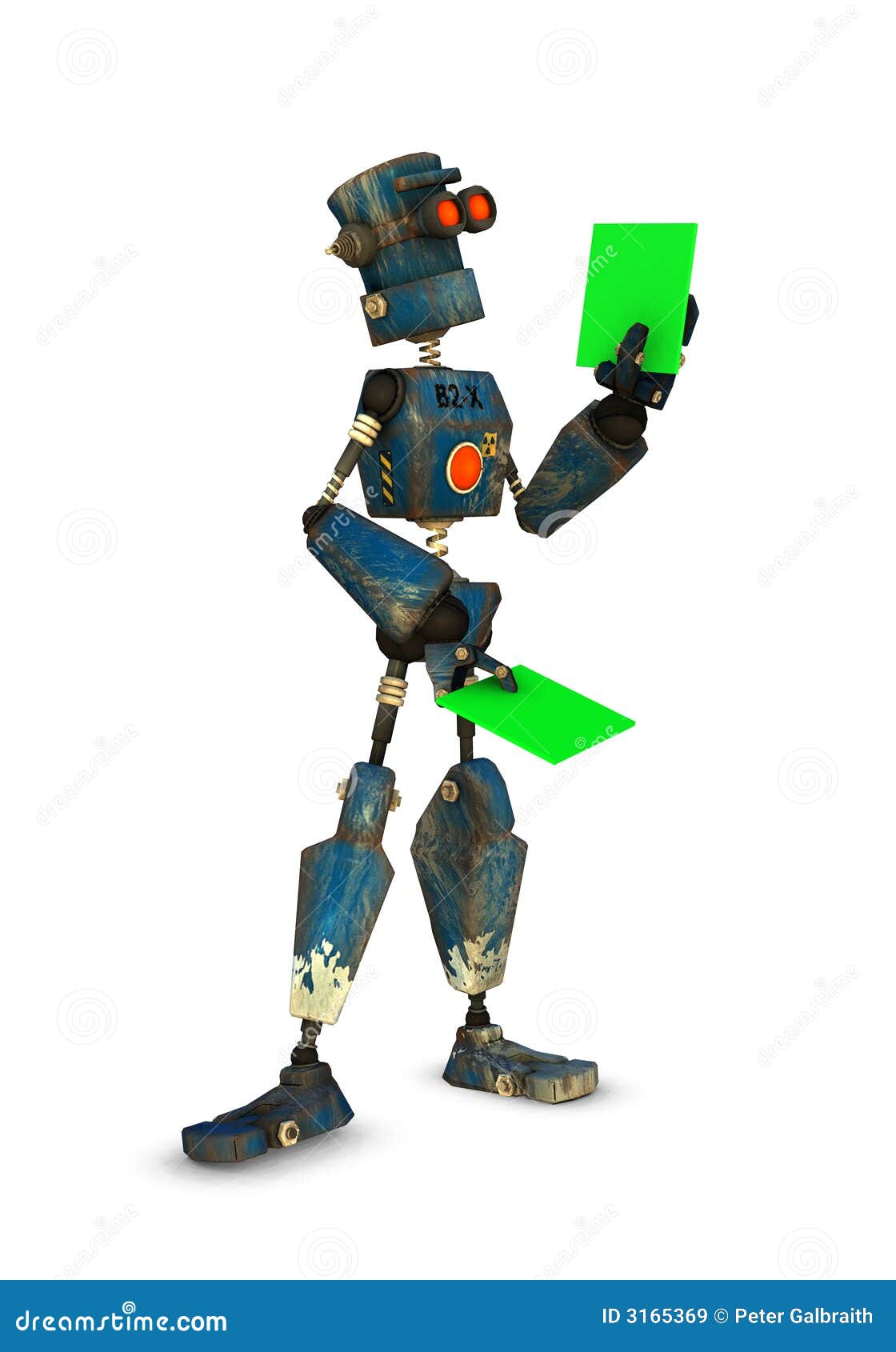 Robot inspection stock illustration. Illustration of standing - 3165369