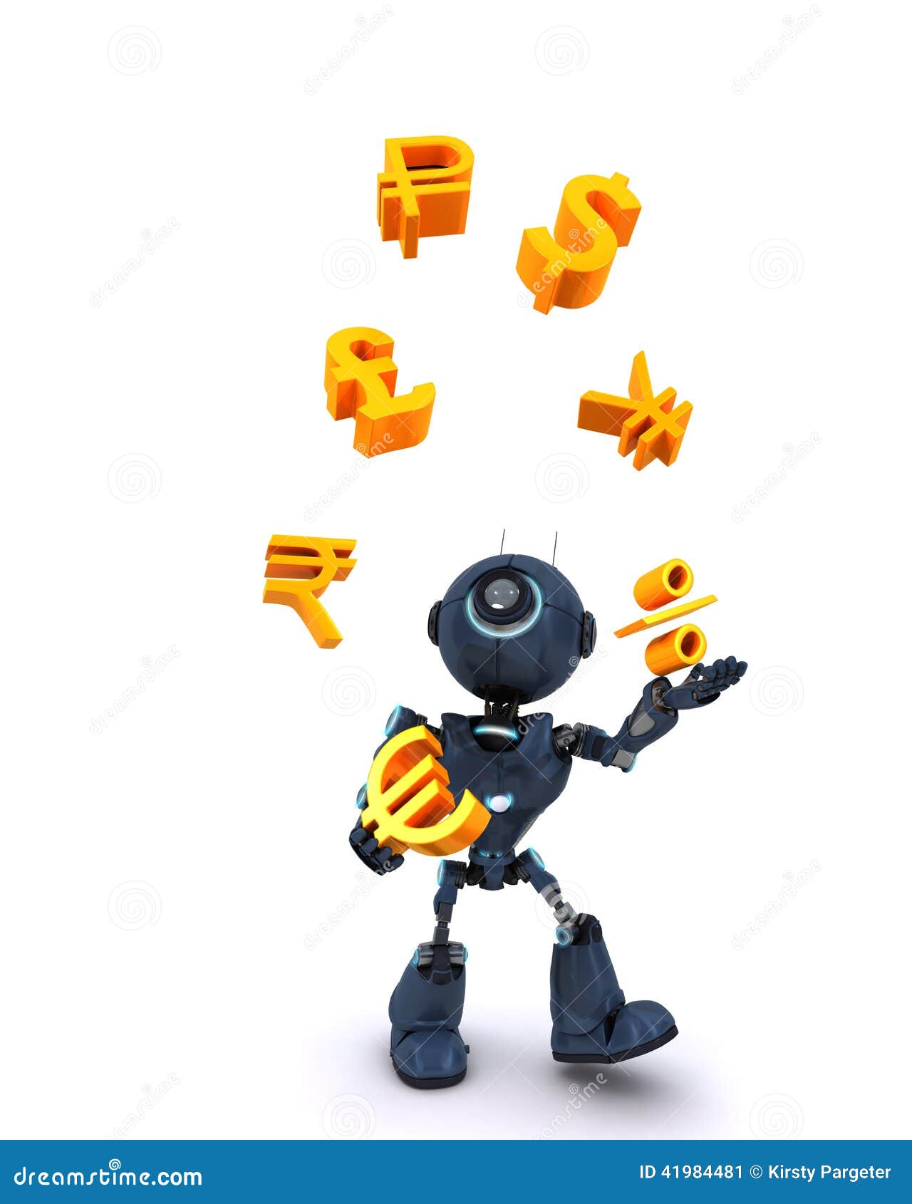 Robot juggling balls stock illustration. Illustration of throwing ...