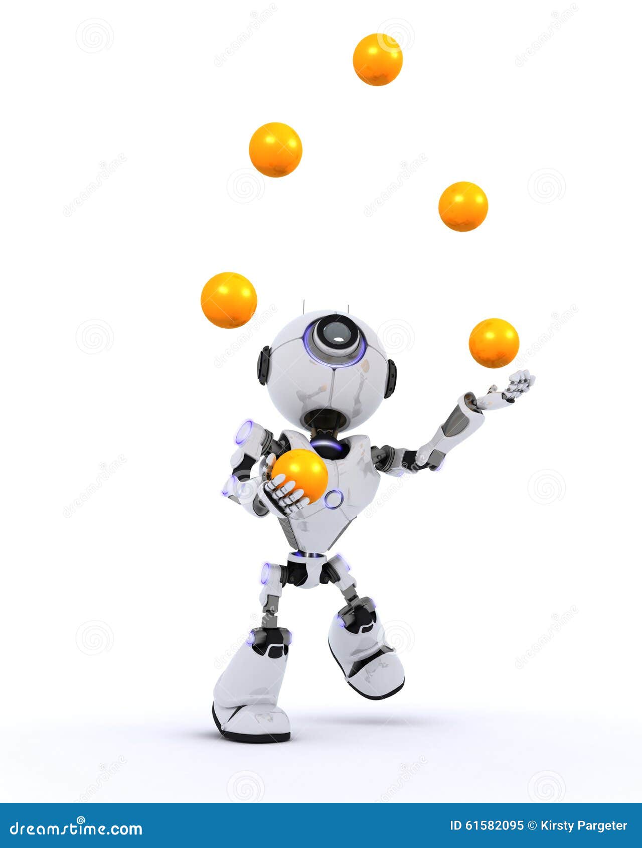 Robot Juggling Balls Royalty-Free Stock Photo | CartoonDealer.com #41984481
