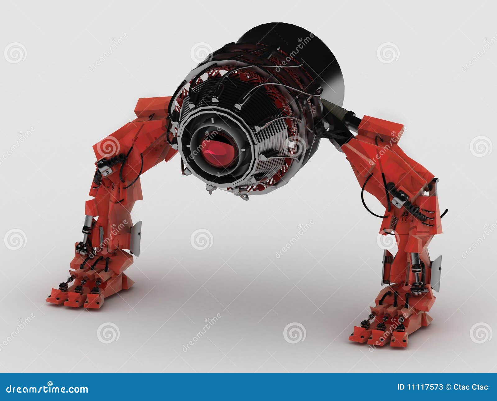 Robot laser stock illustration. Illustration of reddish - 11117573