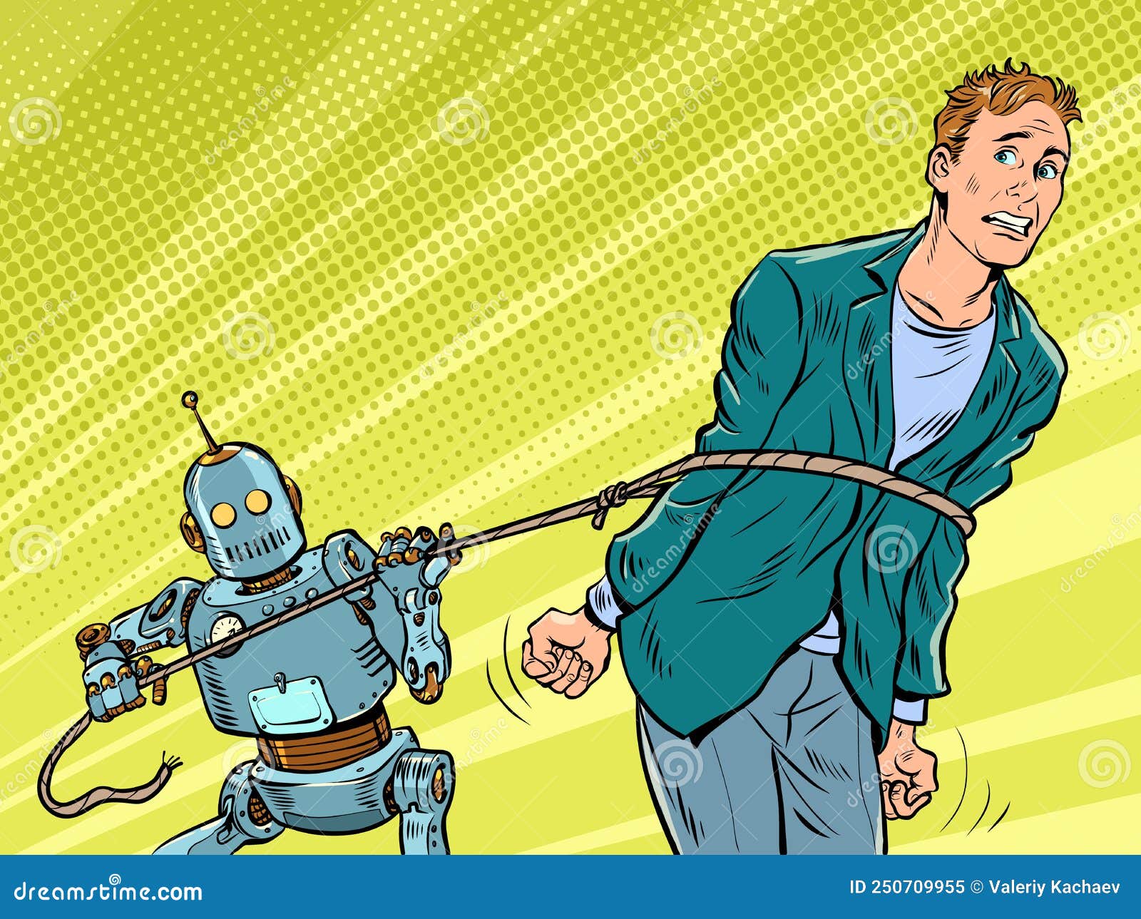 The Robot Lassoed People, Artificial Intelligence Captured a Human. the ...