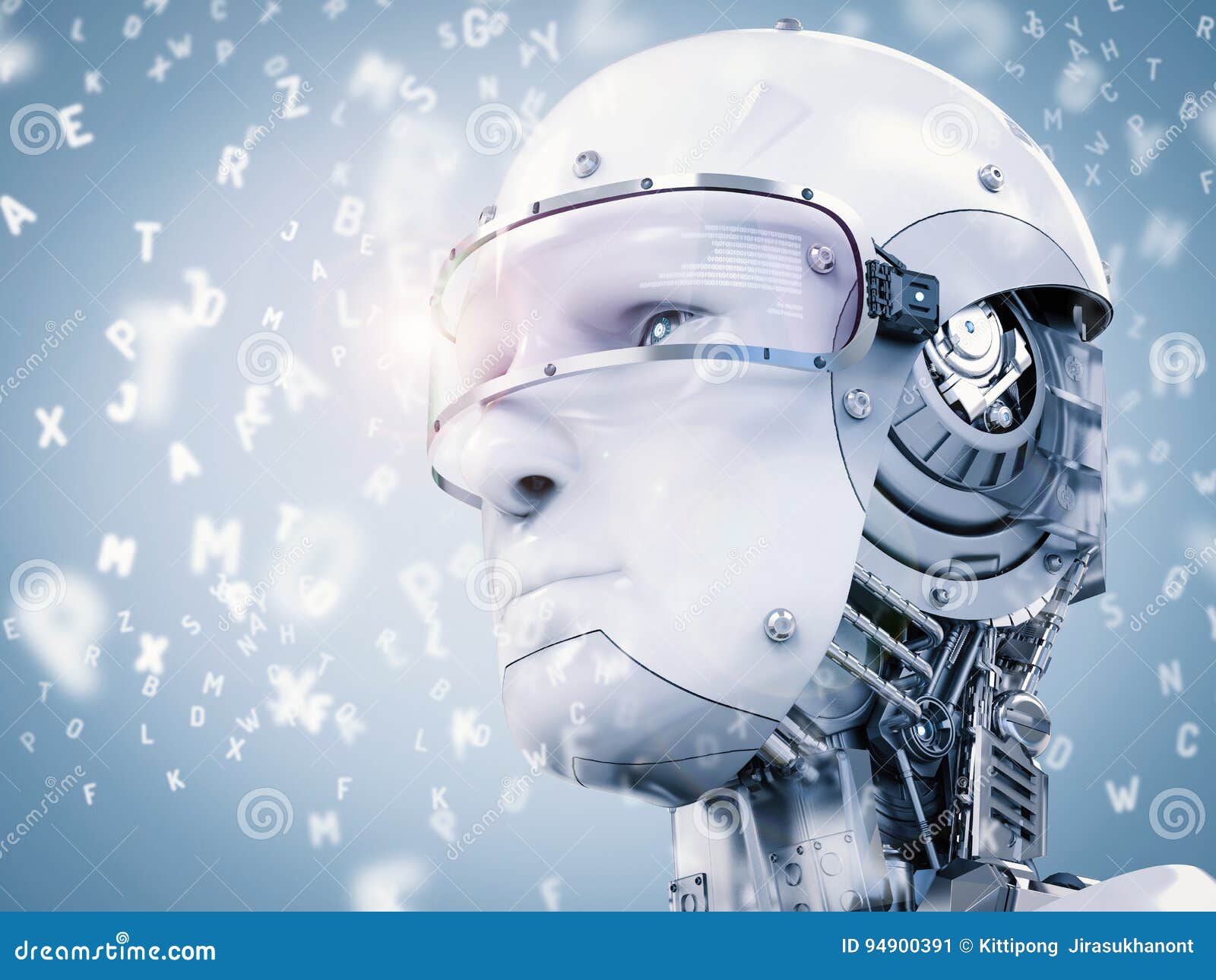 Robot Learning Or Solving Problems Royalty-Free Stock Photography ... Robot Learning Or Solving Problems Royalty-Free Stock Photography ...