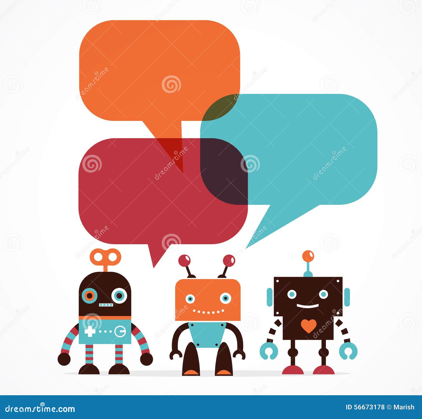 Robot Leuke Pictogrammen En Karakters Vector Illustratie - Illustration ...