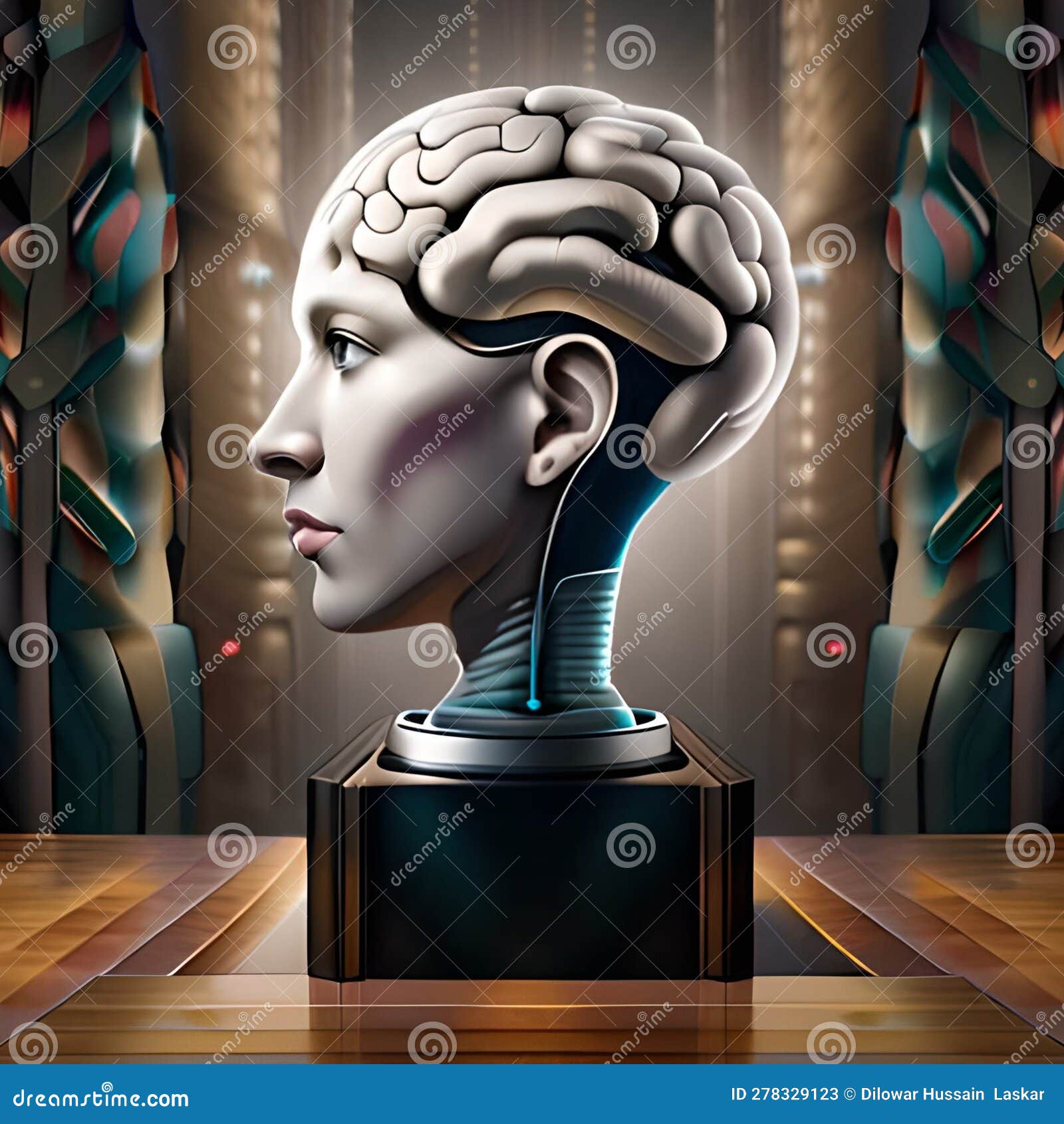 A Robot Lick Human Brain Artificial Intelligence, Generative Ai Stock ...