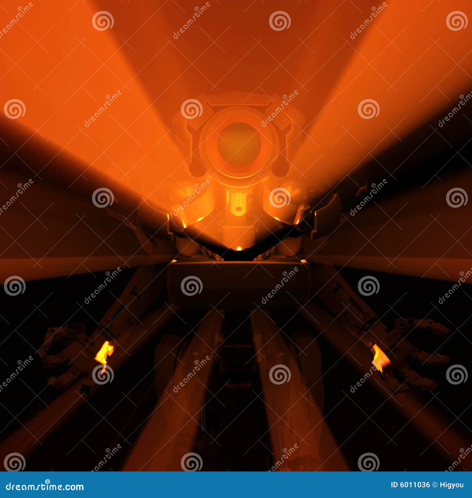 Robot Light stock illustration. Illustration of character - 6011036