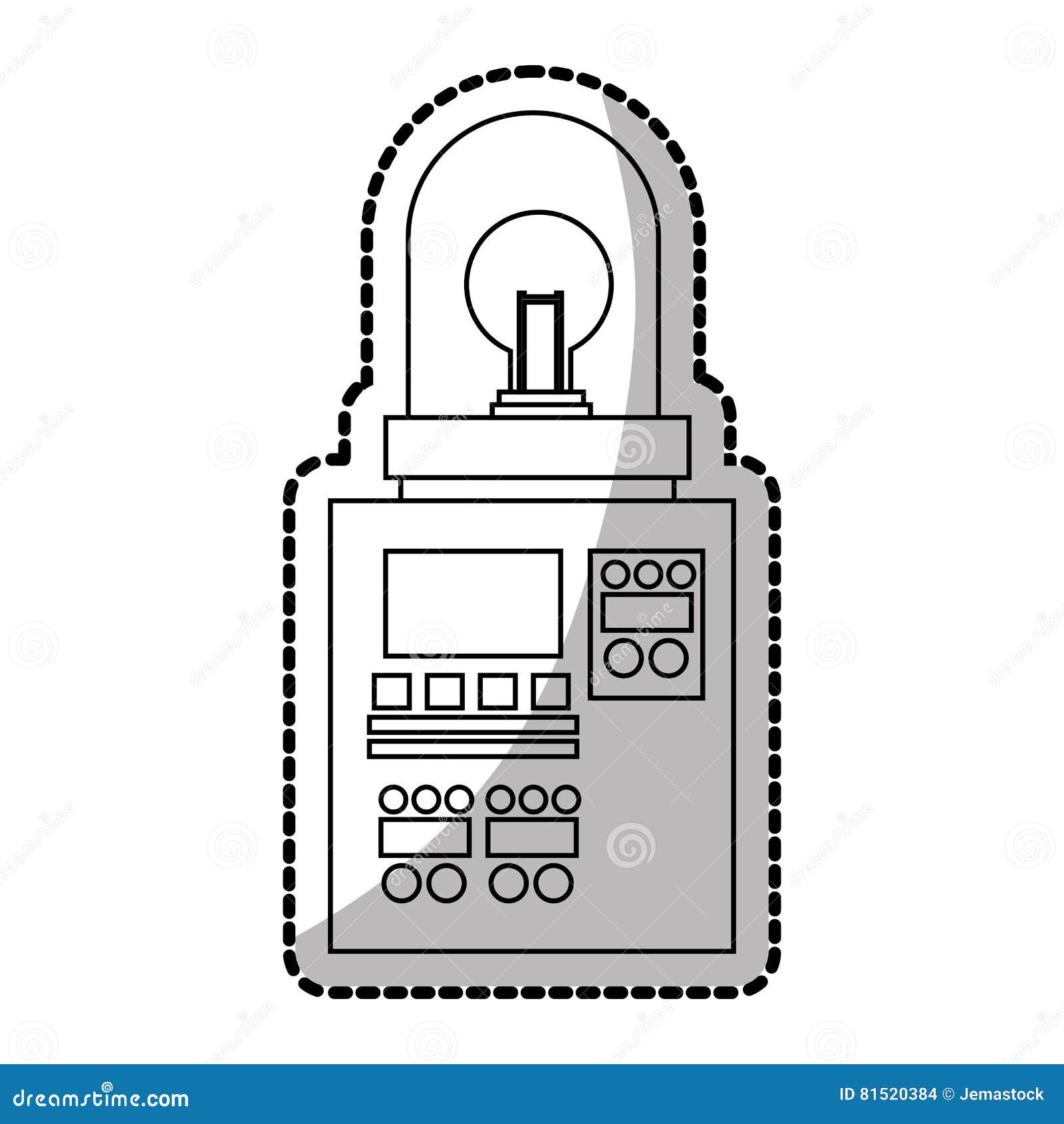Robot with Light Bulb Design Stock Vector - Illustration of artificial ...