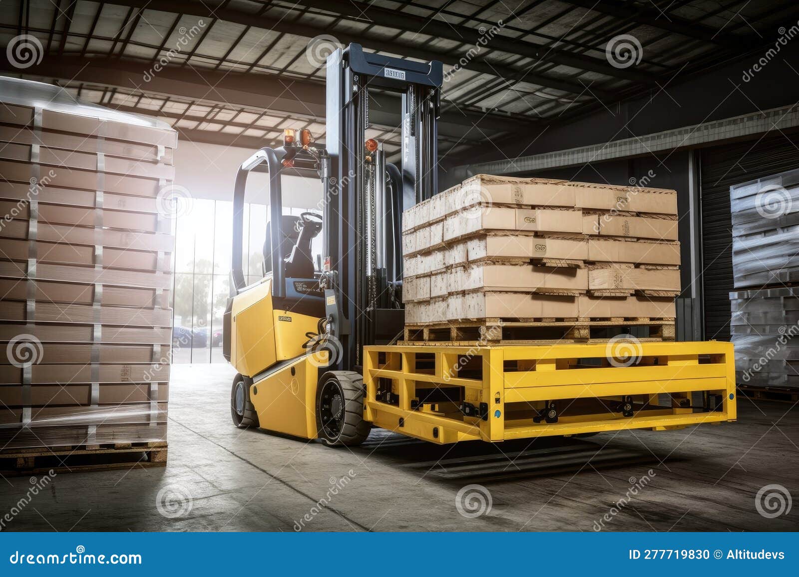 Robot, Loading Heavy Boxes into Shipping Container, Using Built-in ...